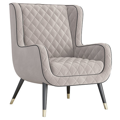 Baxter Dolly Armchair 3D model | CGTrader