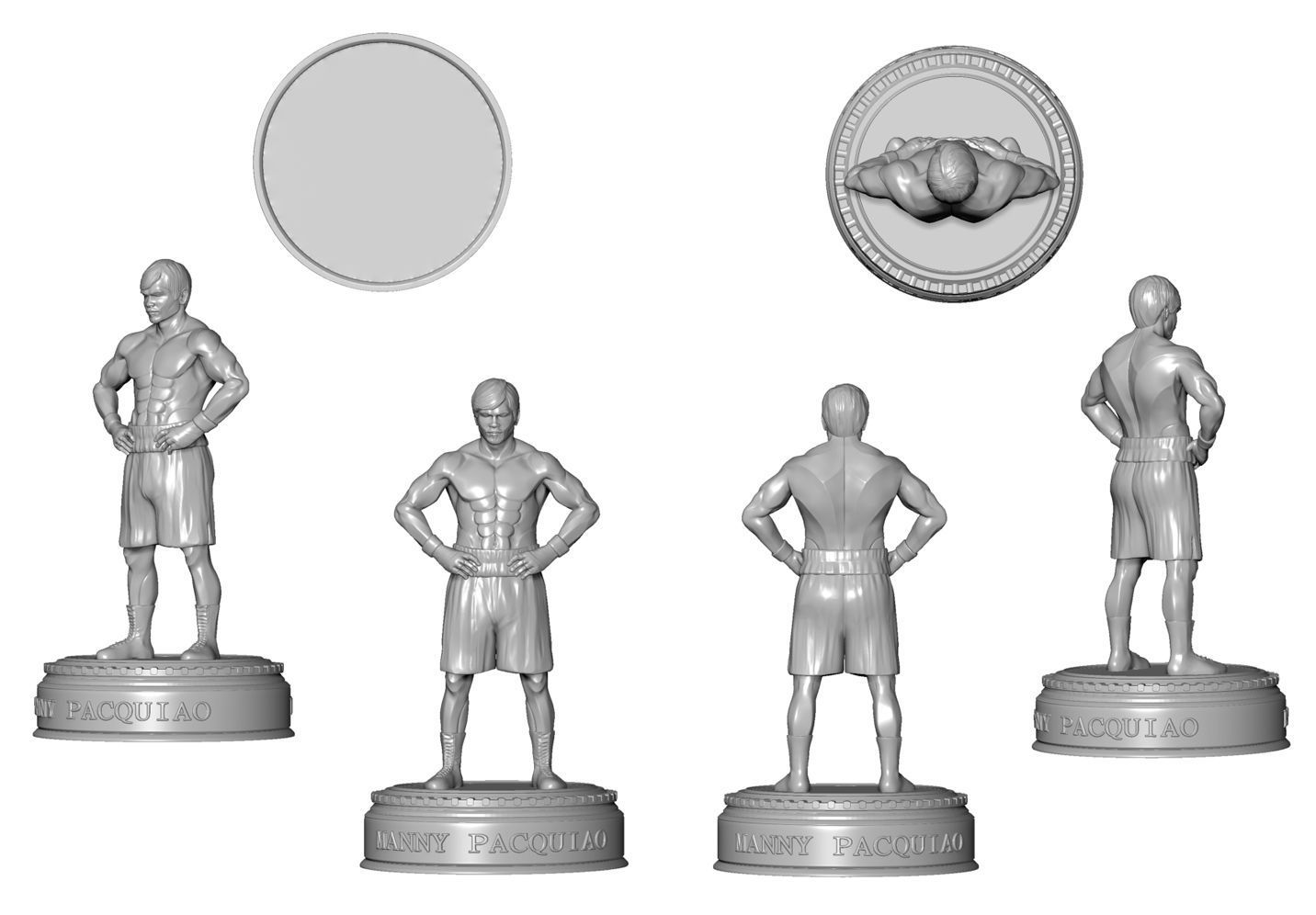 Manny Pacquiao statue 3d print ready 3D model 3D printable | CGTrader