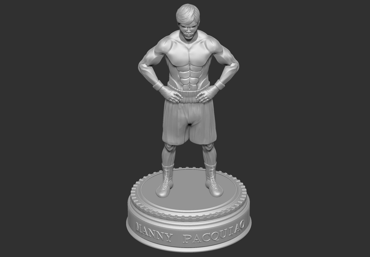 Manny Pacquiao statue 3d print ready 3D model 3D printable | CGTrader