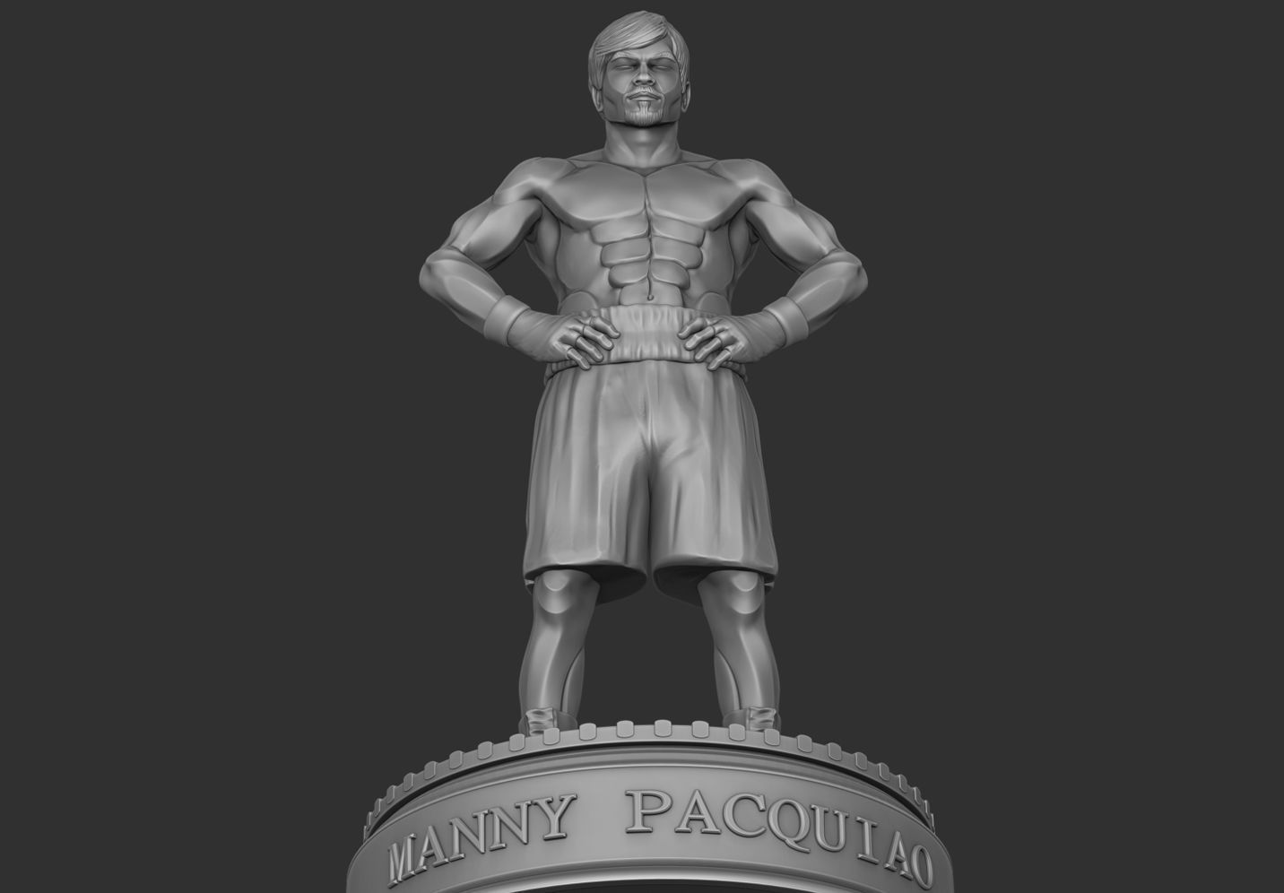 Manny Pacquiao statue 3d print ready 3D model 3D printable | CGTrader