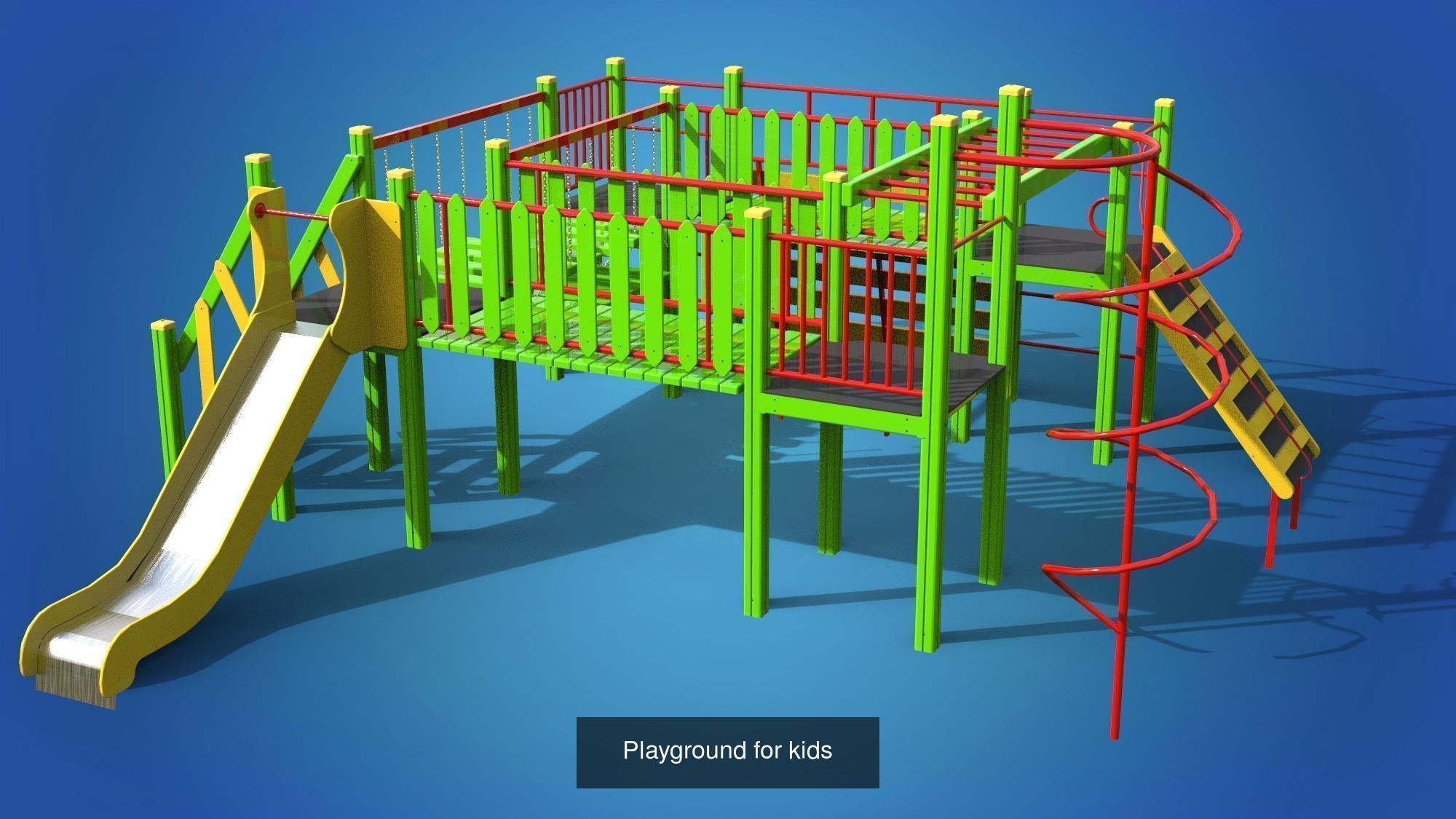 Collection 20 elements Playground for kids | CGTrader