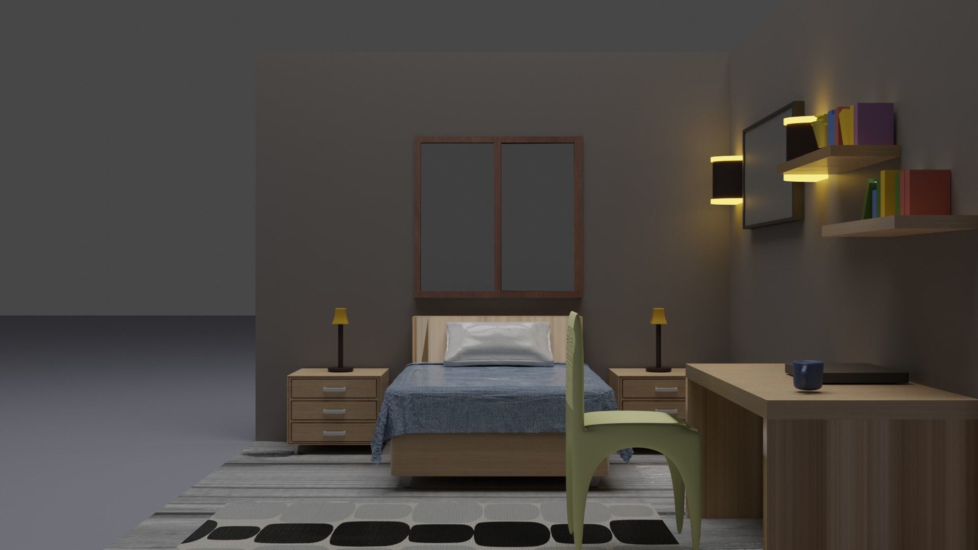 Basic Room free VR / AR / low-poly 3D model | CGTrader