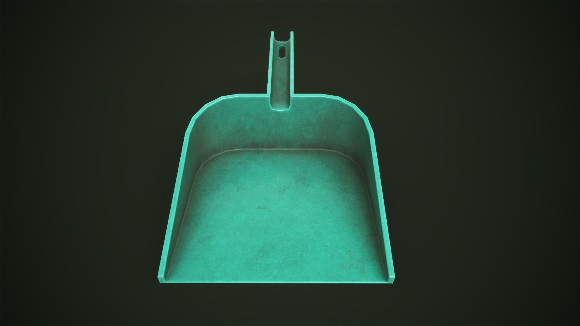 3D model Garbage bucket with trash scoop and dustpan VR / AR / low-poly ...