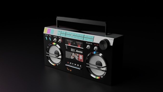 Boombox 3D model animated | CGTrader