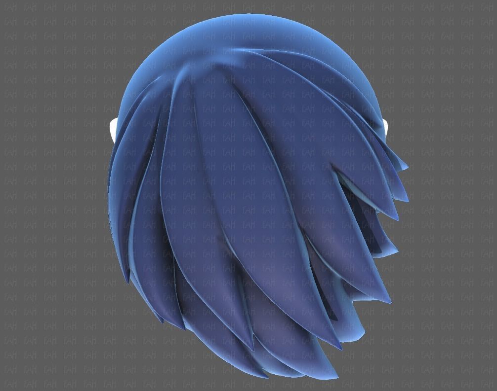 3D model Base Hair for Boy V17 VR / AR / low-poly | CGTrader