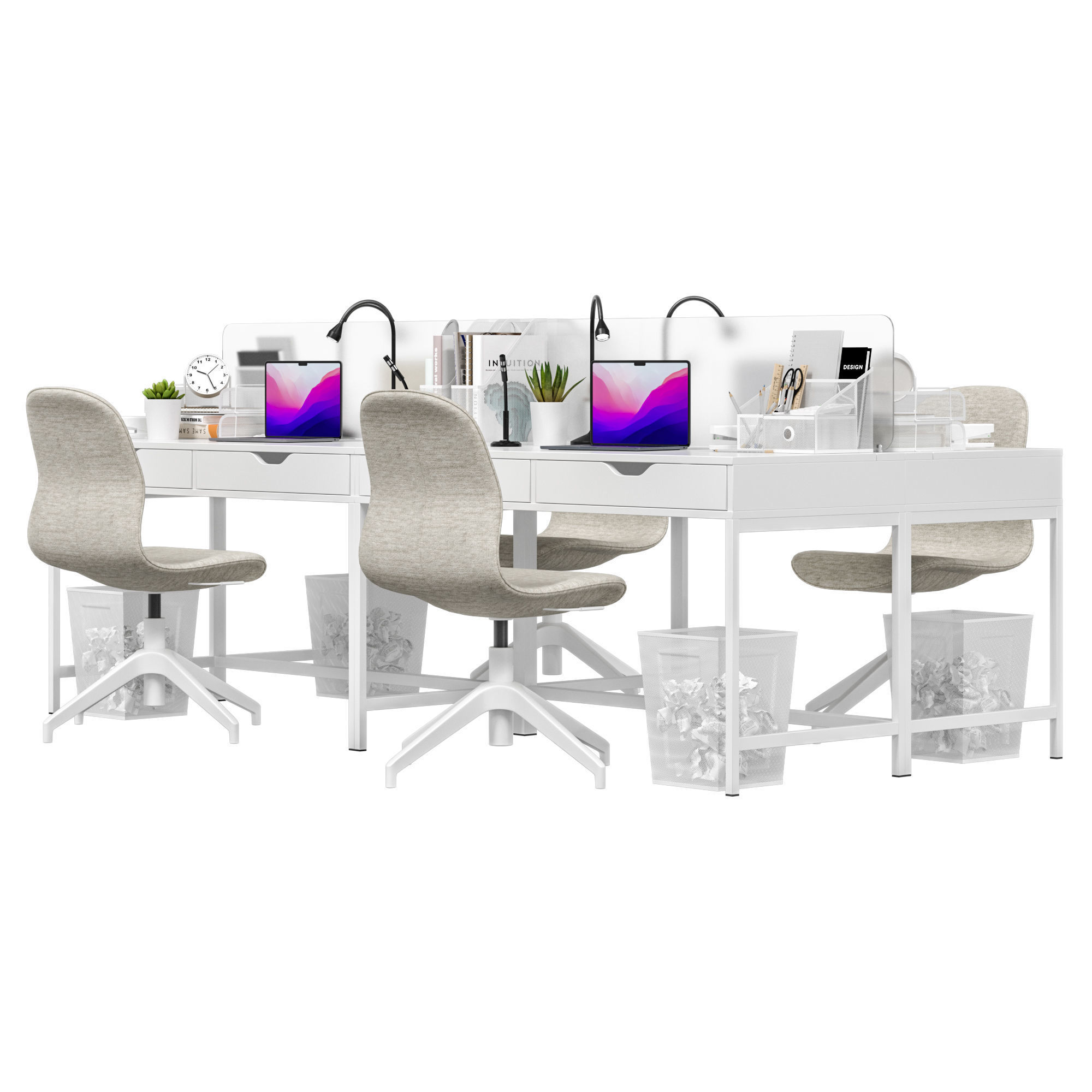 IKEA - Office workplace - Office workplace 11 3D model | CGTrader