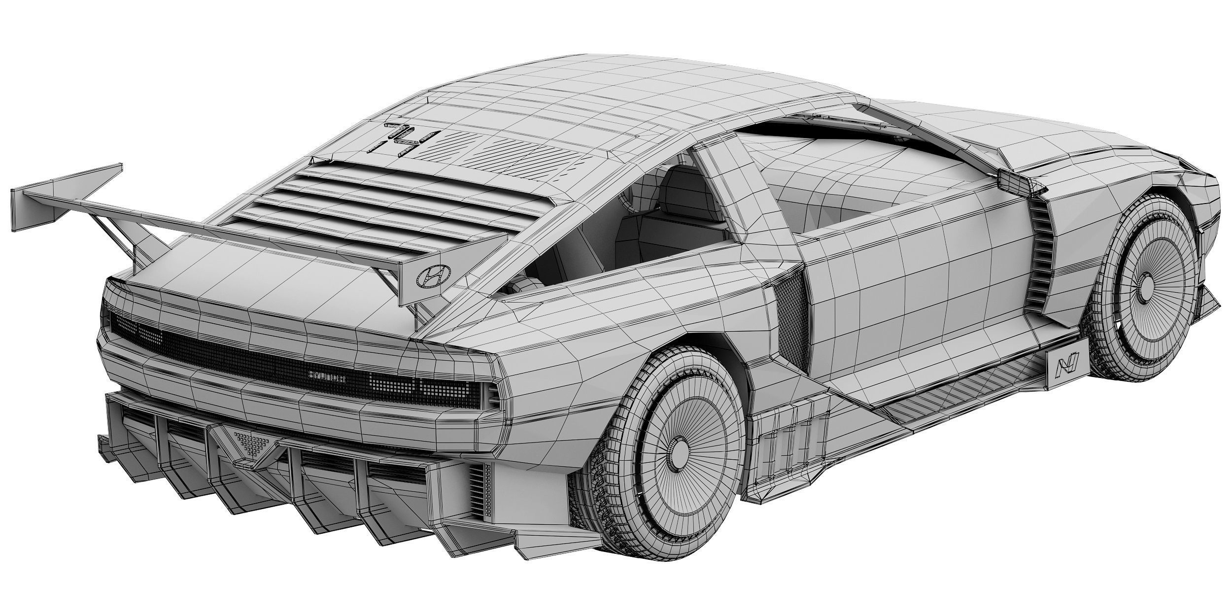 Hyundai N Vision 74 3D model | CGTrader