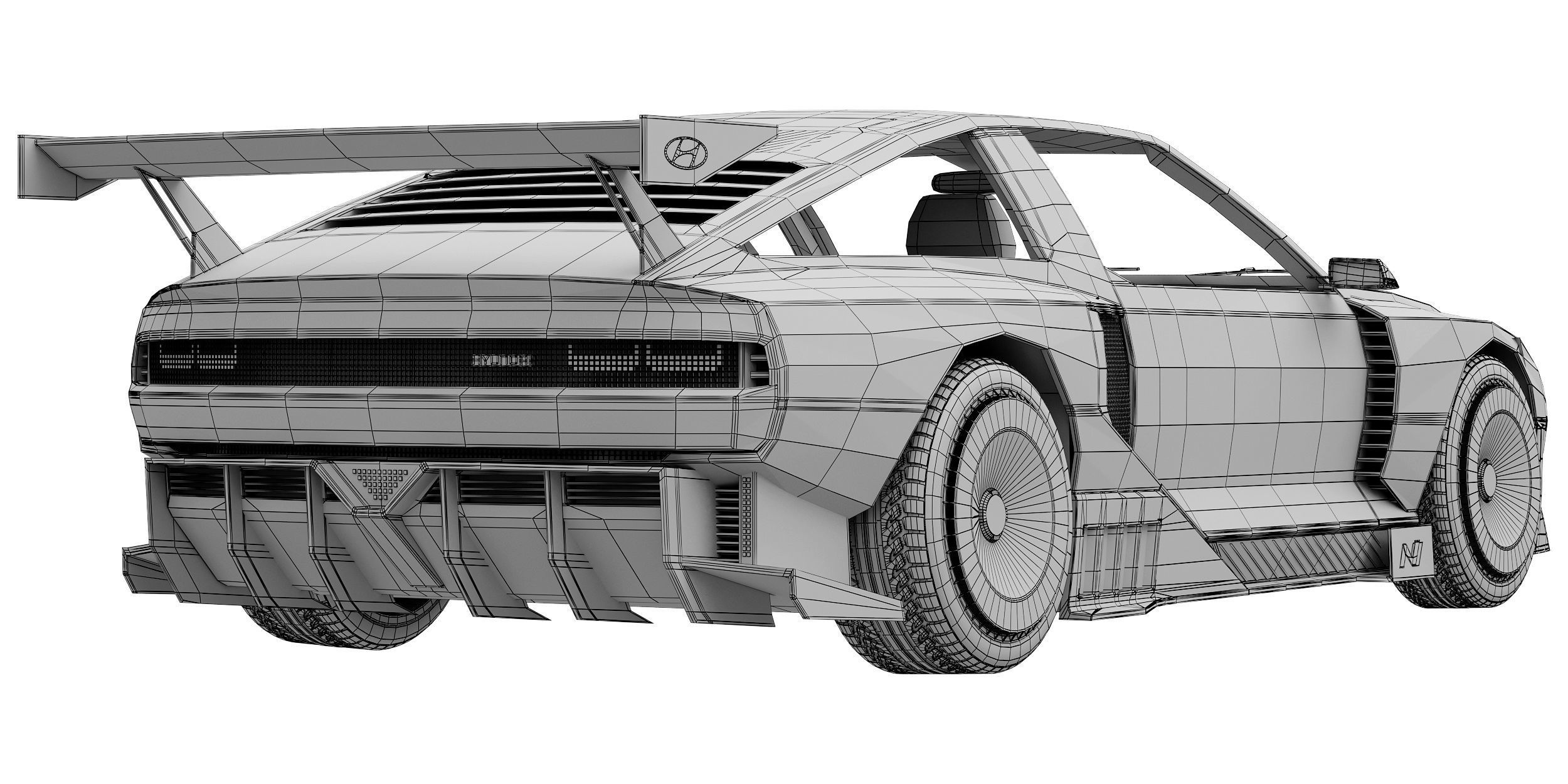 Hyundai N Vision 74 3D model | CGTrader