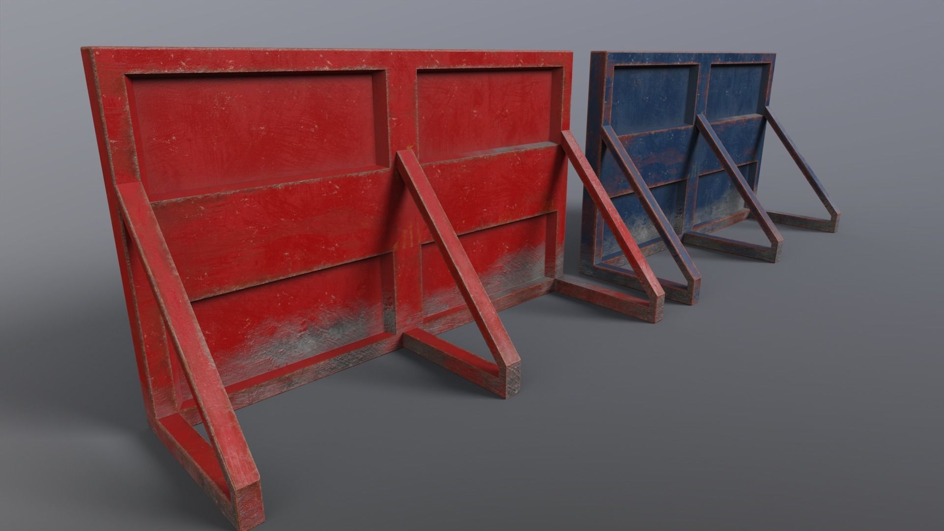 3D model Mojo Barriers VR / AR / low-poly | CGTrader