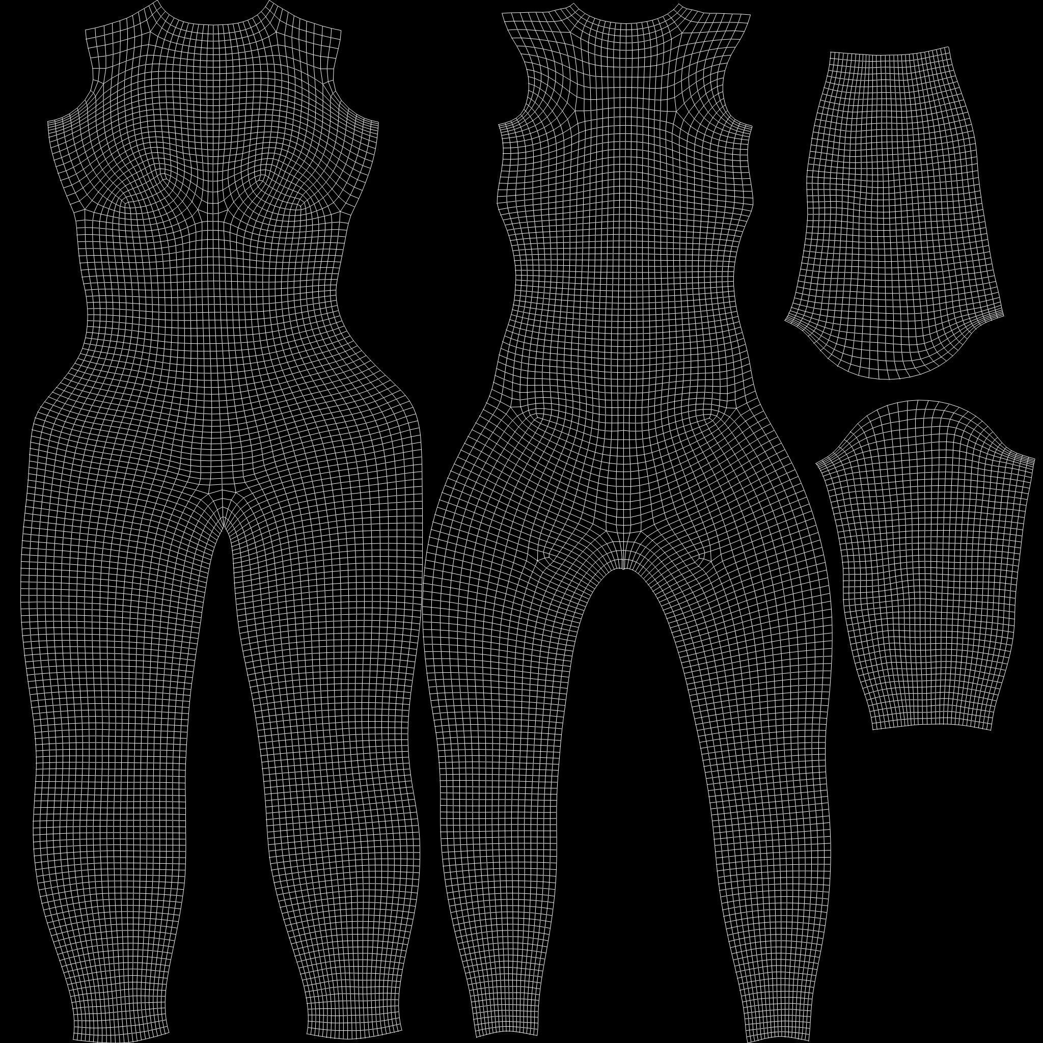 3D model Futuristic Translucent Full Body Suit VR / AR / low-poly ...