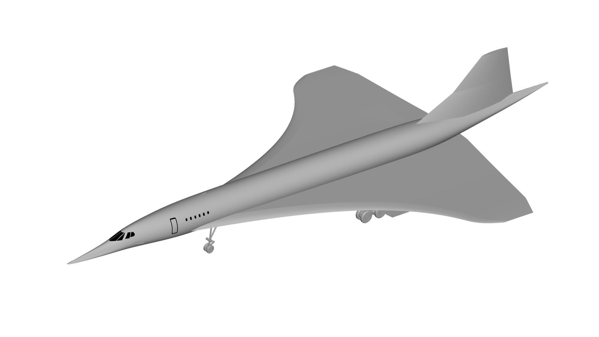 concorde jet 3D model | CGTrader
