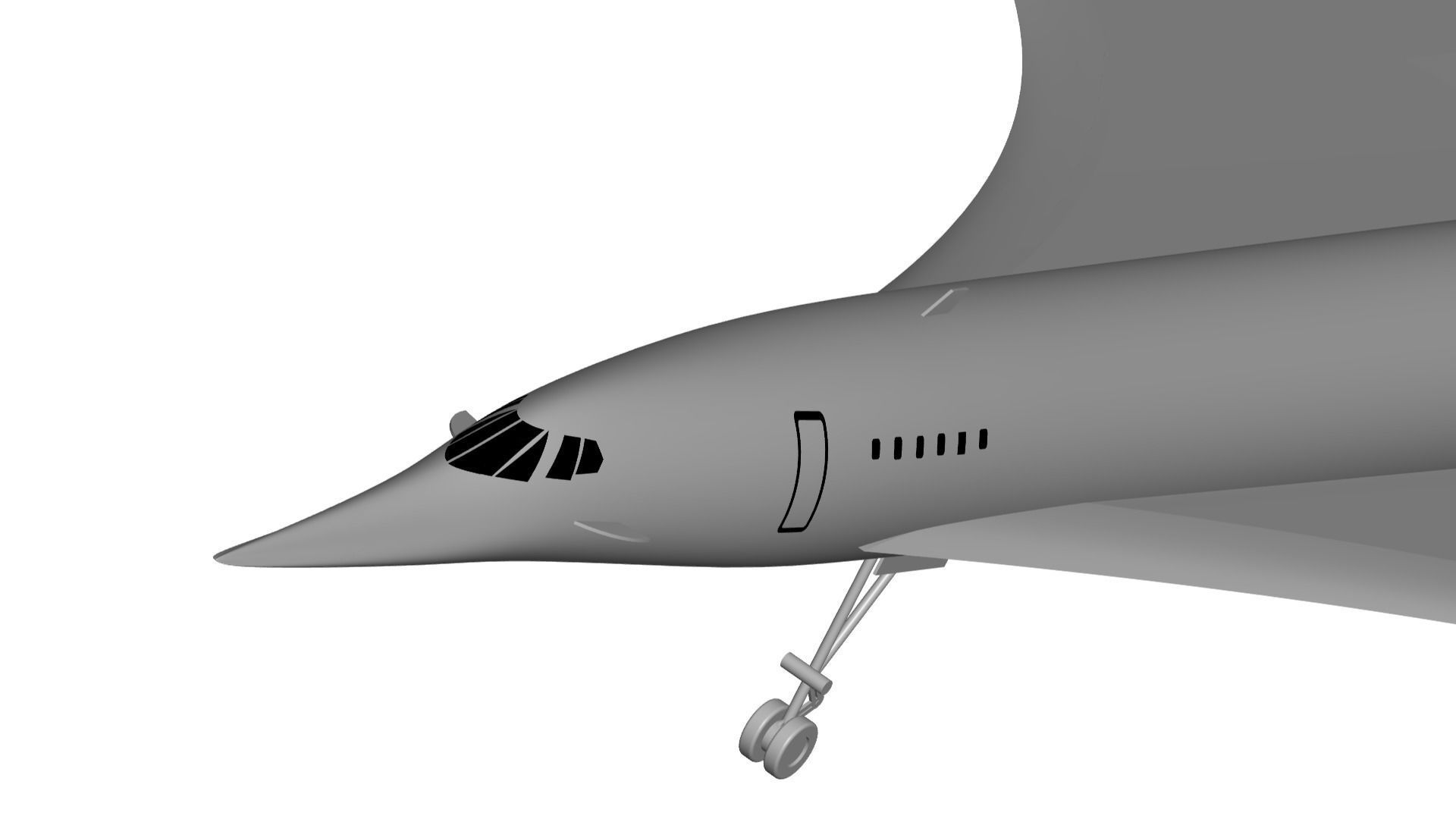 concorde jet 3D model | CGTrader