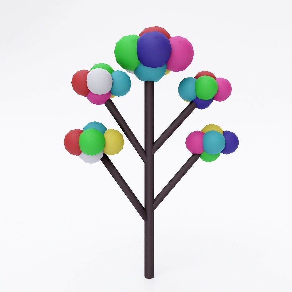 Lollipop tree 3d model 3D model | CGTrader