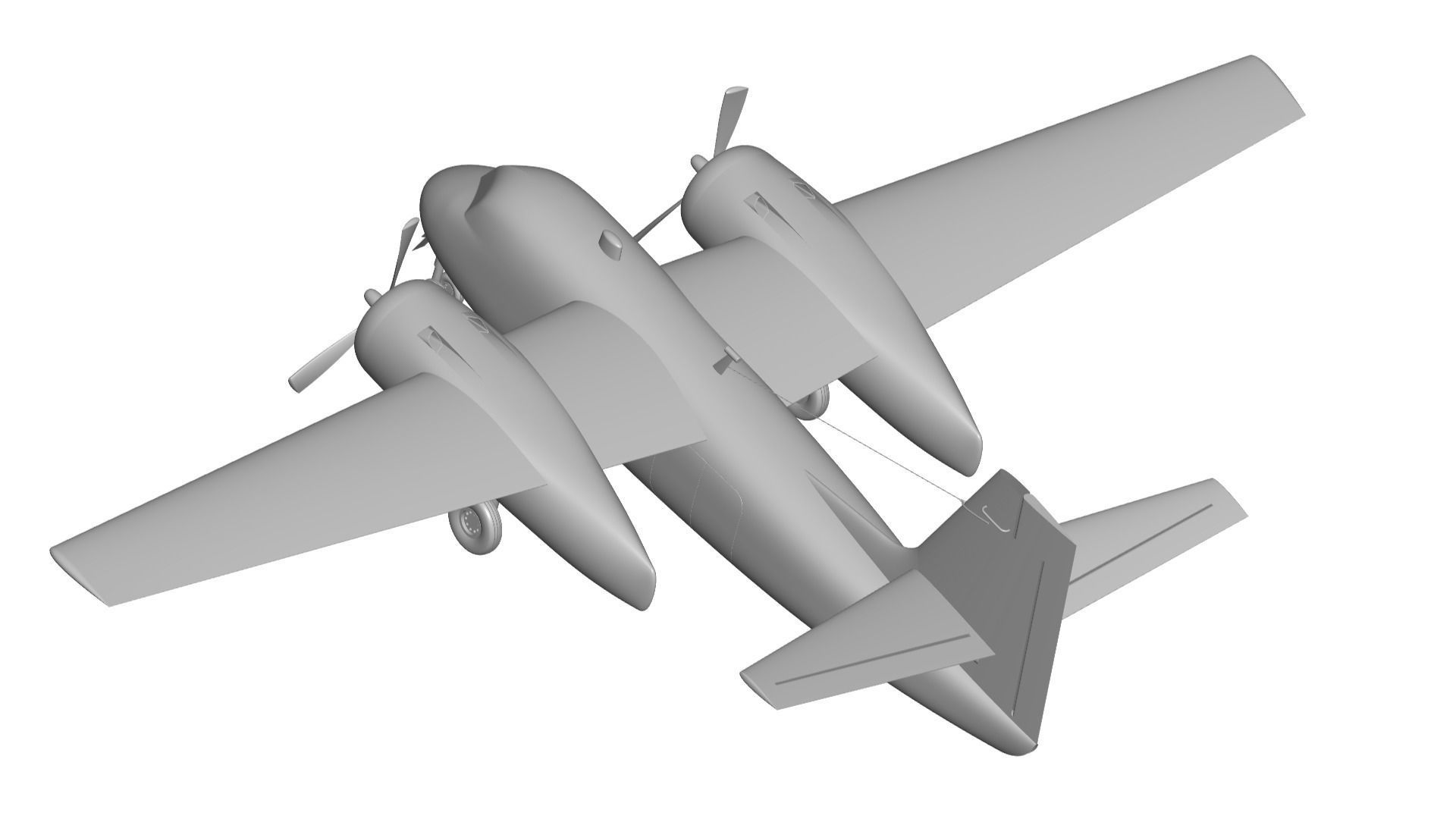 Grumman C-1 Trader 3D model | CGTrader