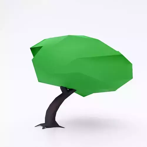3D model Cartoon tree 3d model VR / AR / low-poly | CGTrader