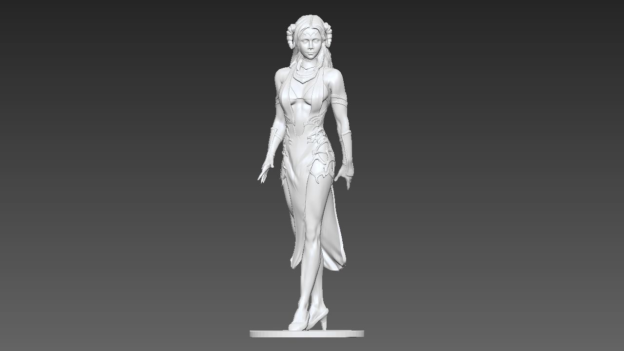 Enchantress statue of woman 3D model 3D printable | CGTrader