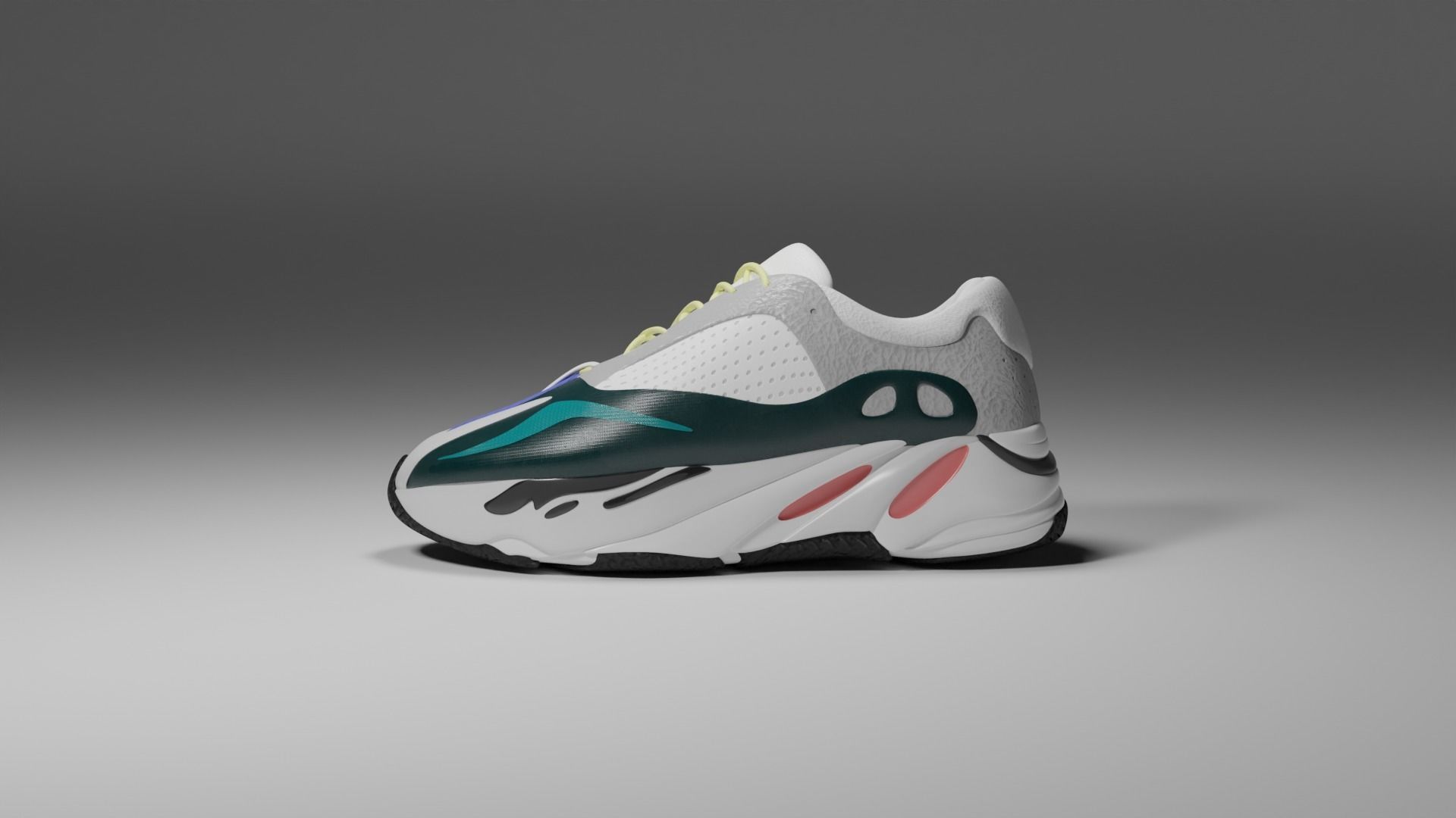3d adidas Yeezy Boost 700 shoes free 3D model 3D printable | CGTrader