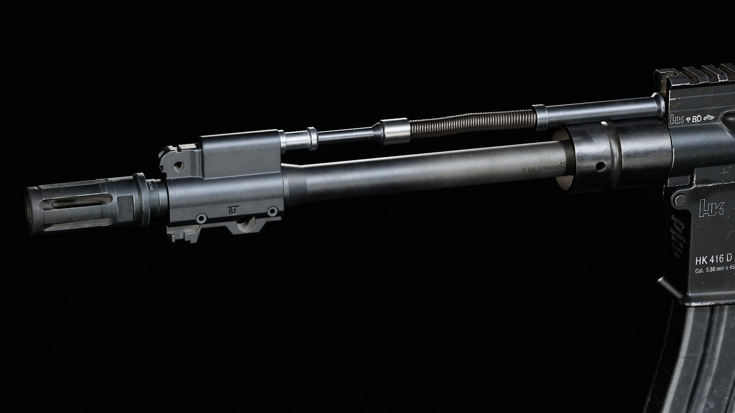 3D model HK416 SMR VR / AR / low-poly | CGTrader