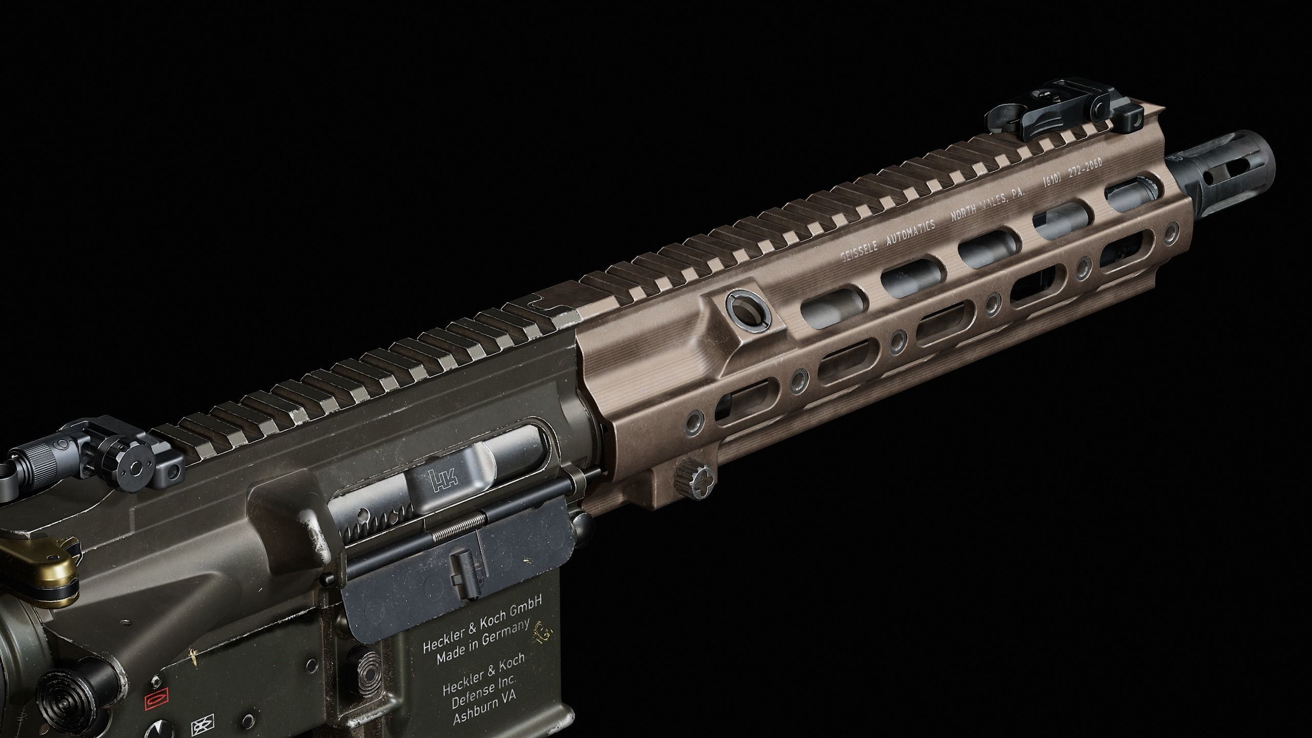 3D model HK416 SMR VR / AR / low-poly | CGTrader