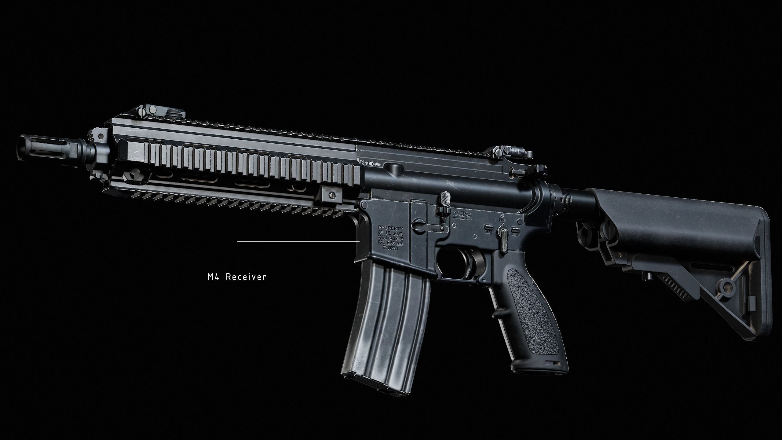 3D model HK416 SMR VR / AR / low-poly | CGTrader