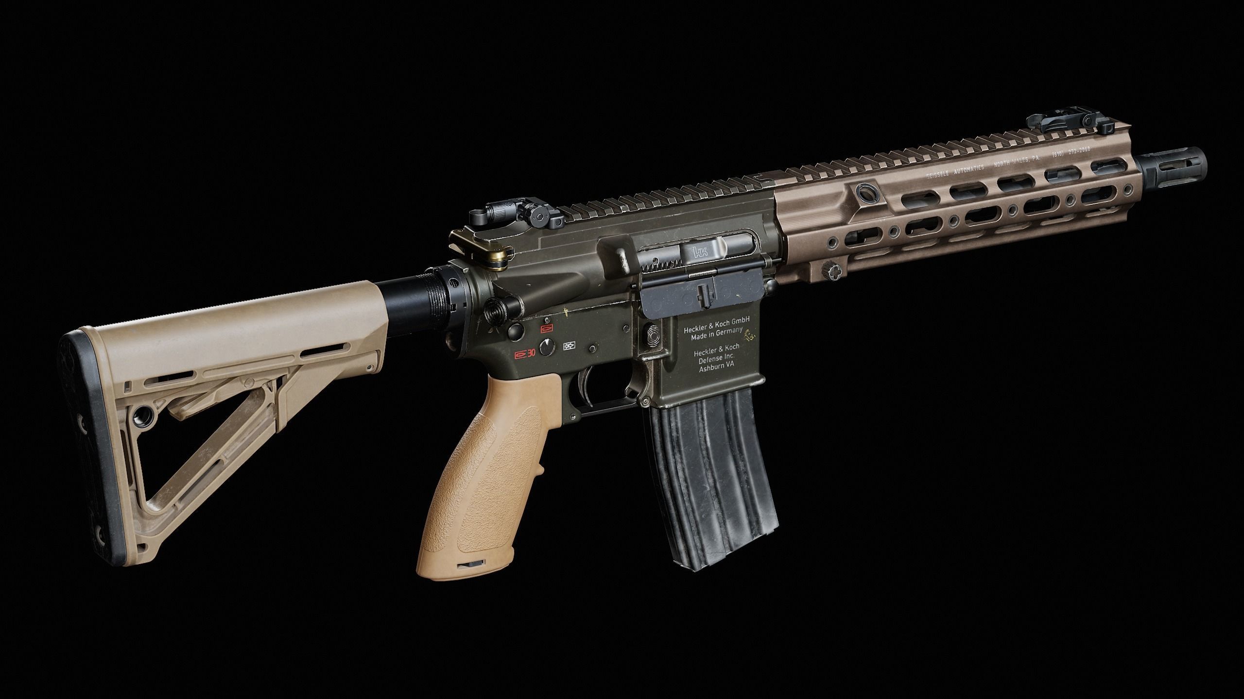 3D model HK416 SMR VR / AR / low-poly | CGTrader