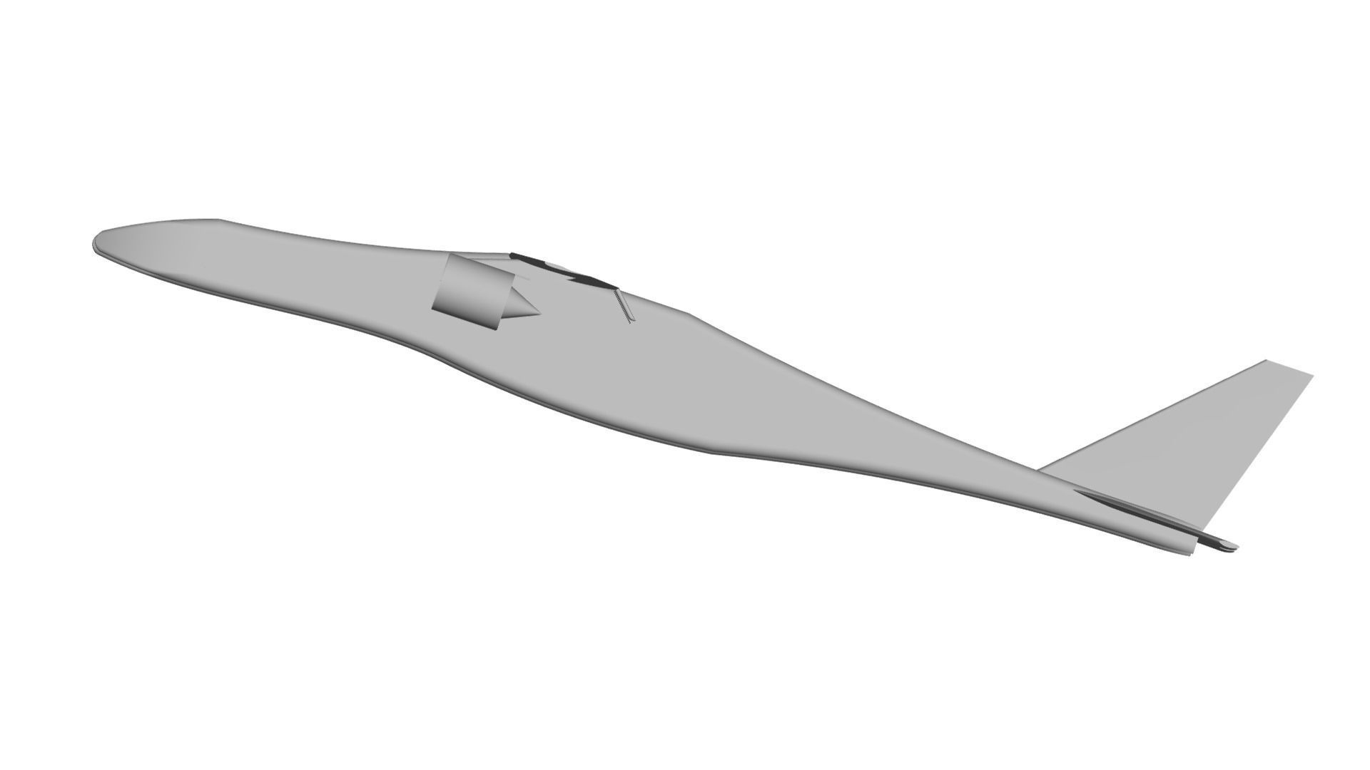 Stratolaunch fighter jet flying 3D model | CGTrader