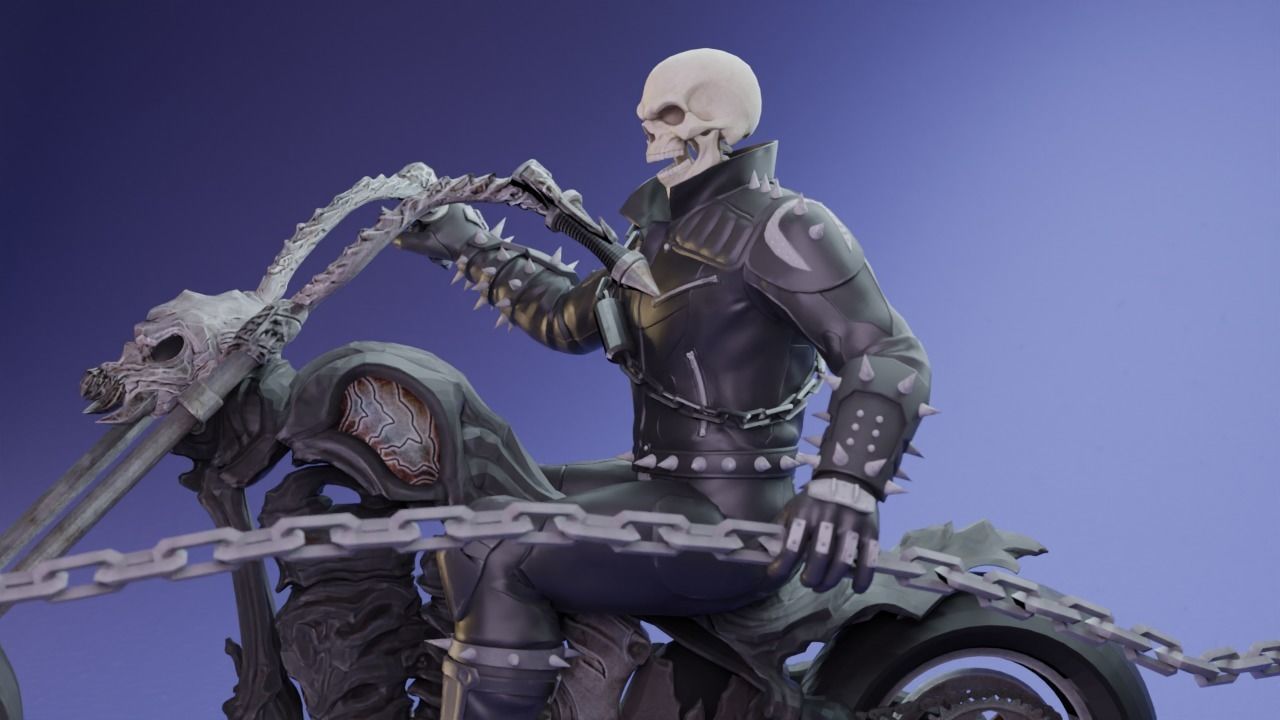 Ghost rider rigged 3D model rigged | CGTrader