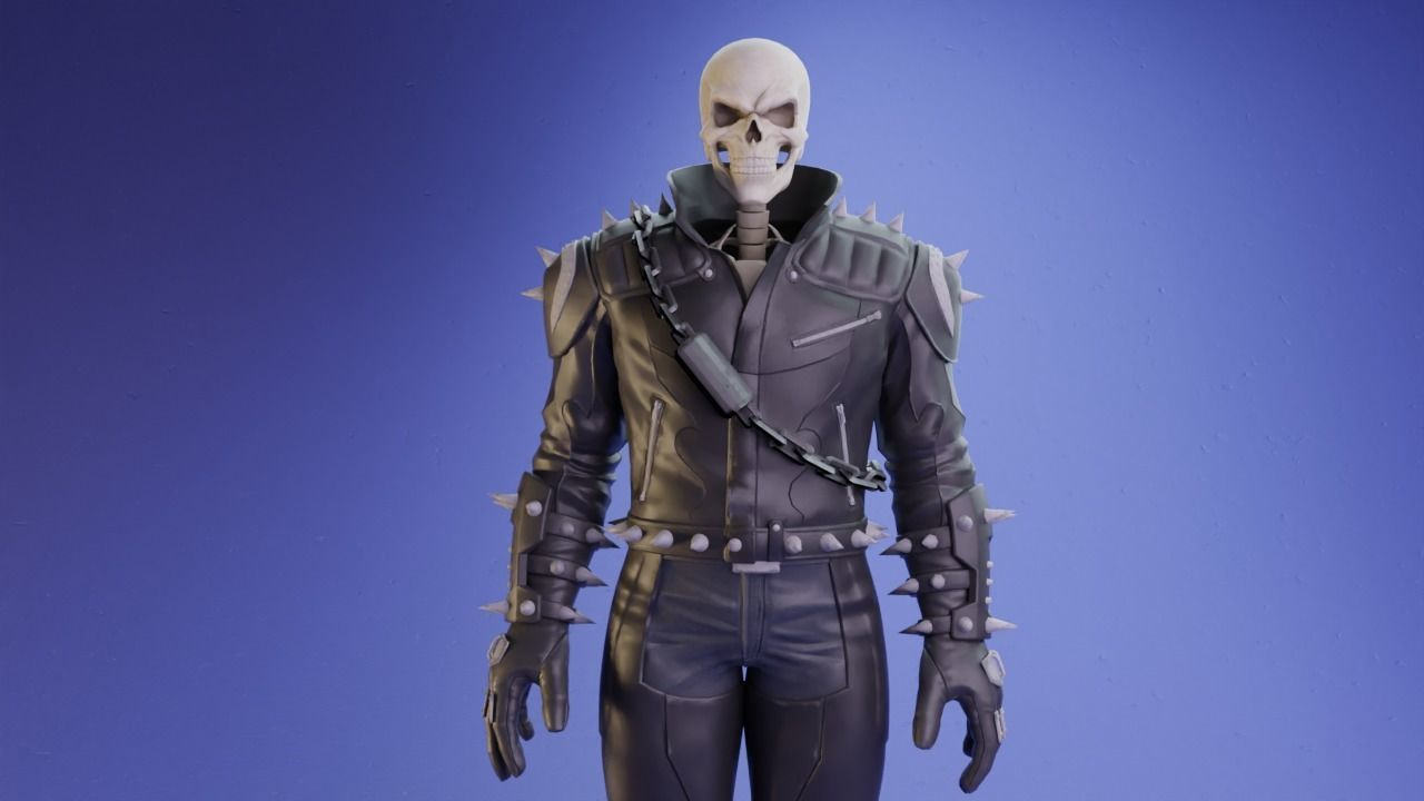 Ghost rider rigged 3D model rigged | CGTrader