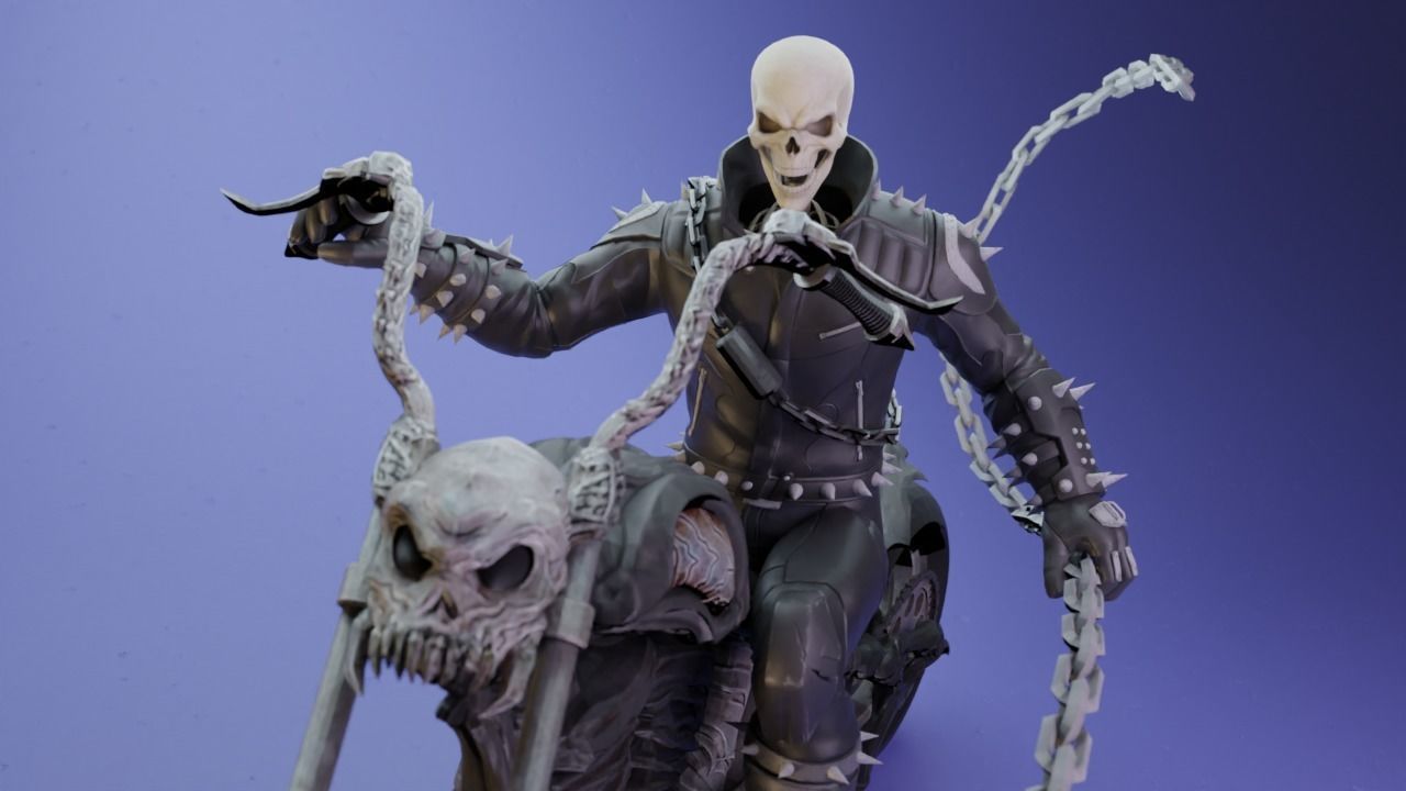 Ghost rider rigged 3D model rigged | CGTrader