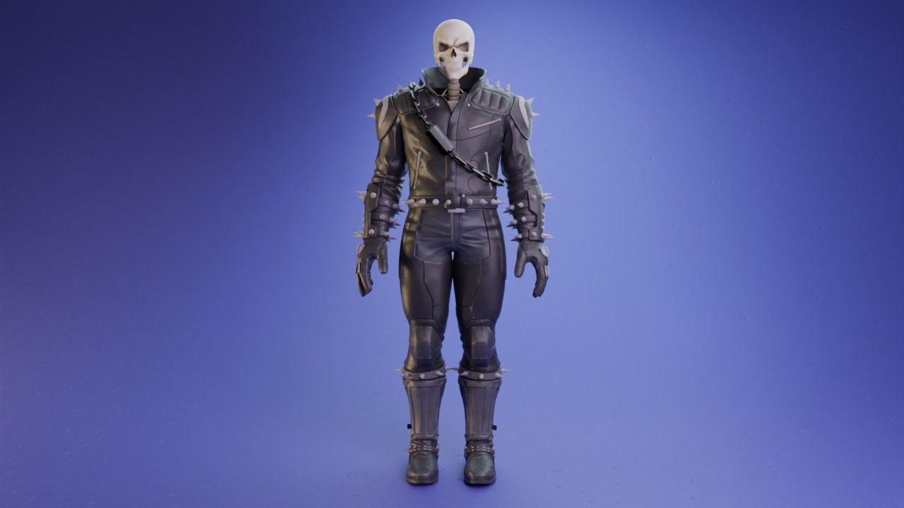 Ghost rider rigged 3D model rigged | CGTrader
