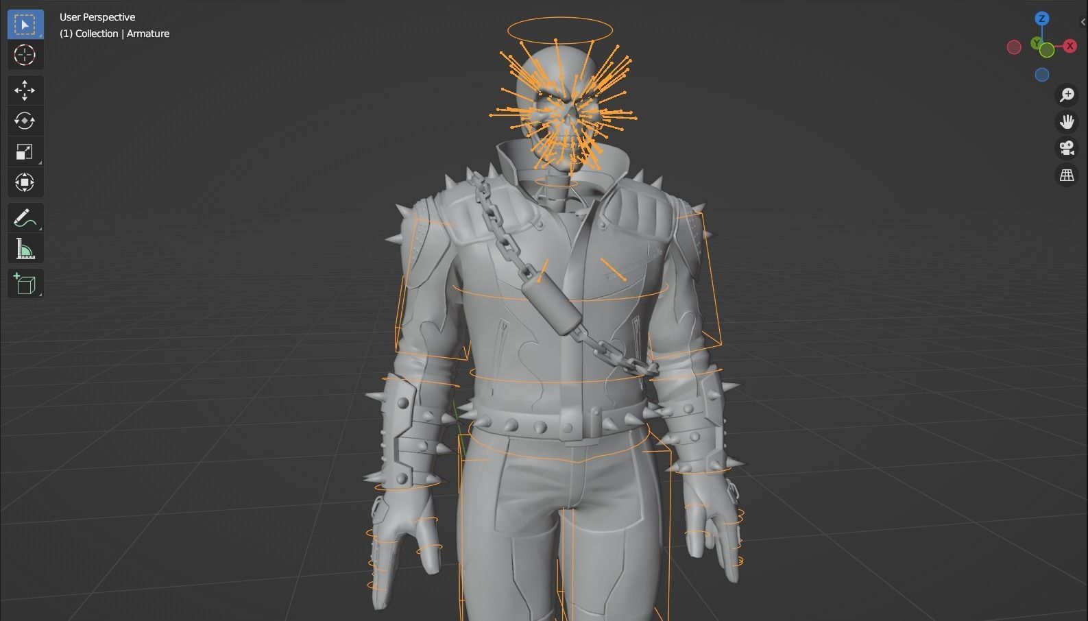 Ghost rider rigged 3D model rigged | CGTrader