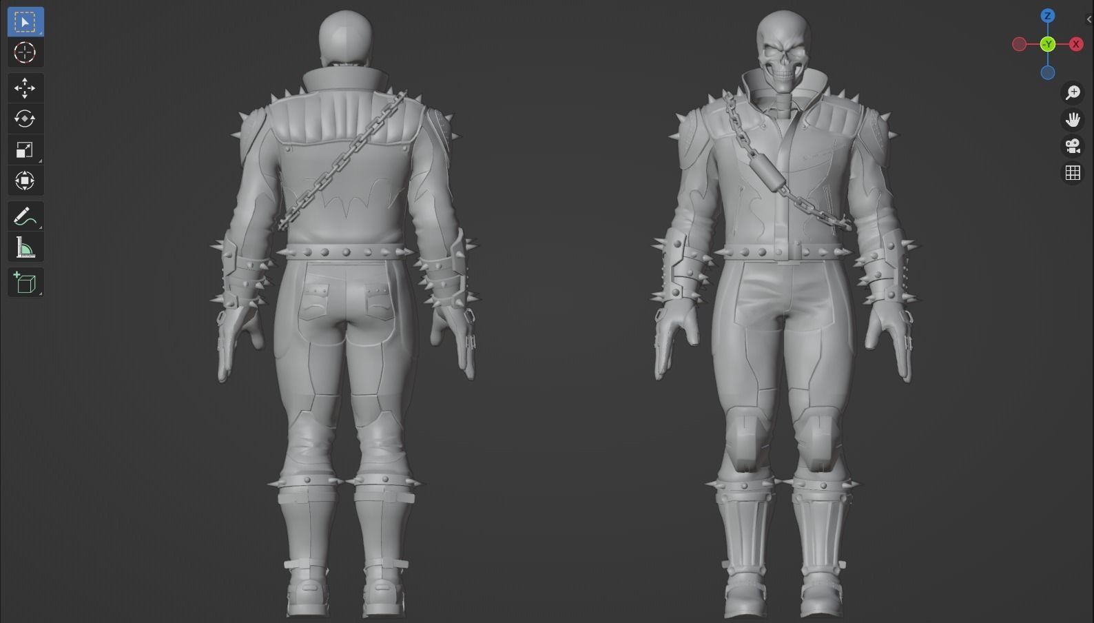 Ghost rider rigged 3D model rigged | CGTrader