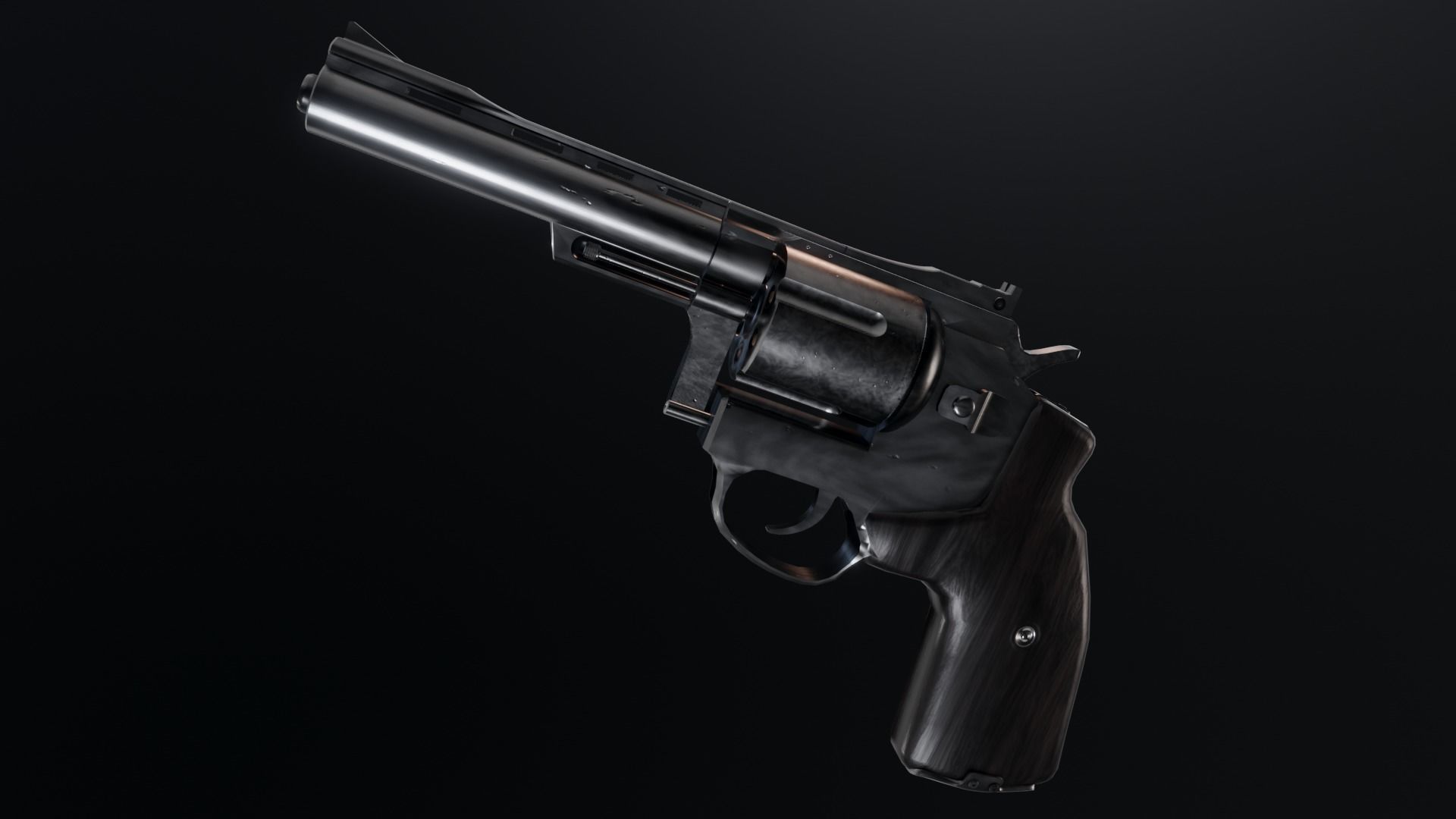 3D model Revolver 357 Magnum Game Ready VR / AR / low-poly | CGTrader