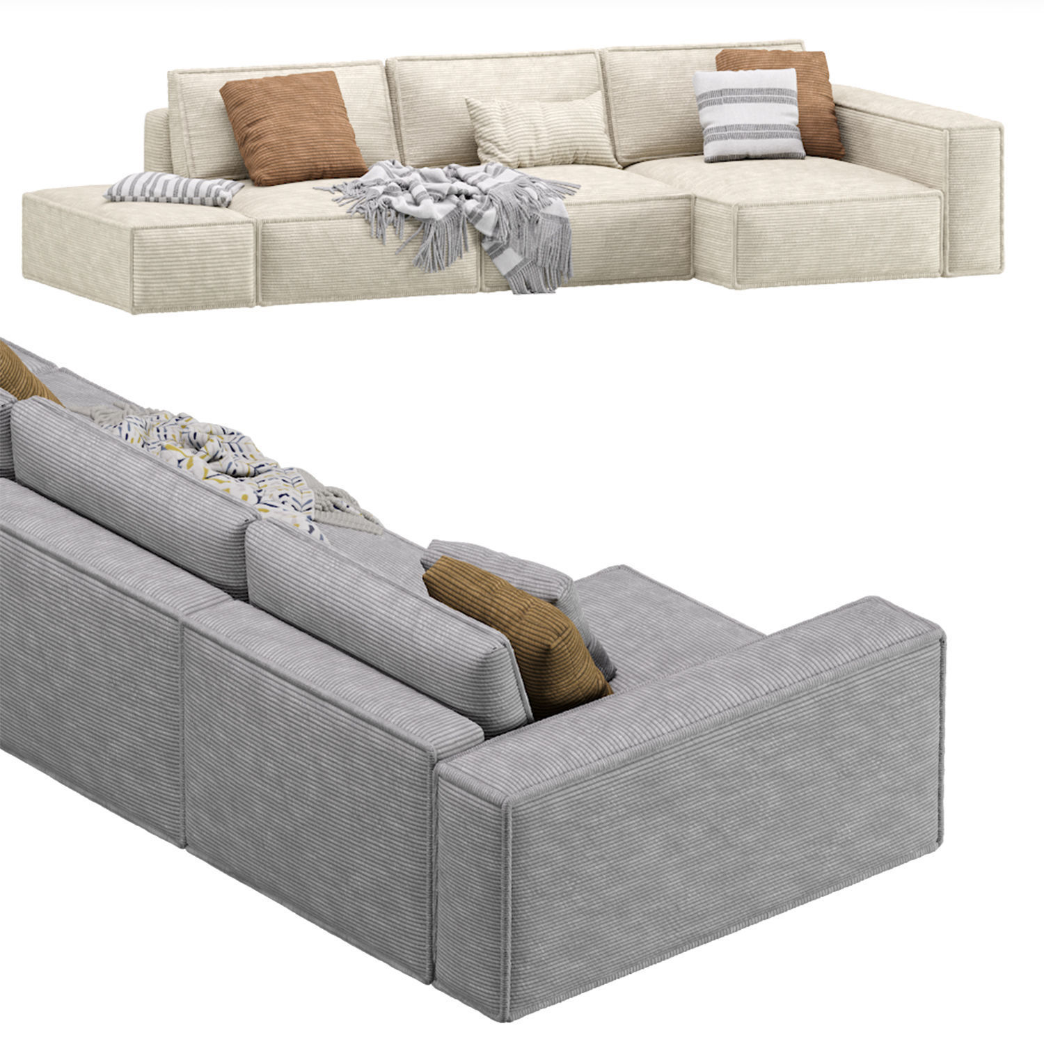 Modular Sofa Eten 2 Vertical Mix 3D model | CGTrader