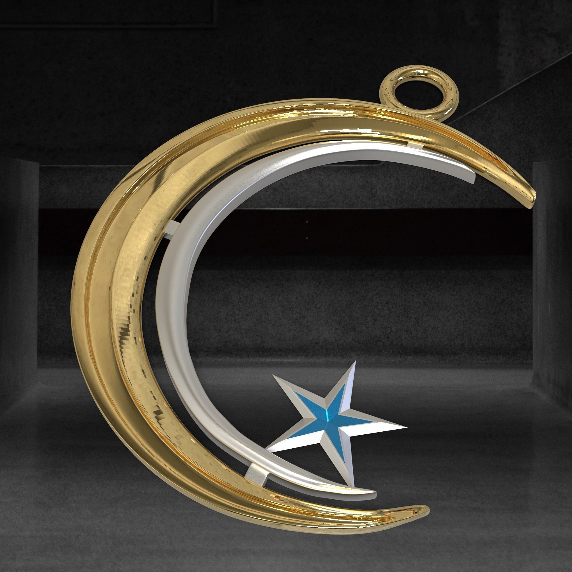 3D model Muslim moon star VR / AR / low-poly | CGTrader