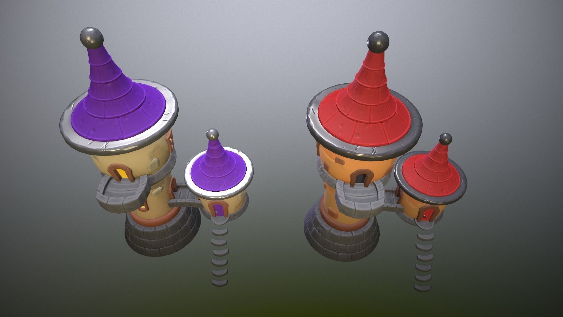 3D model Stylized magic tower VR / AR / low-poly | CGTrader