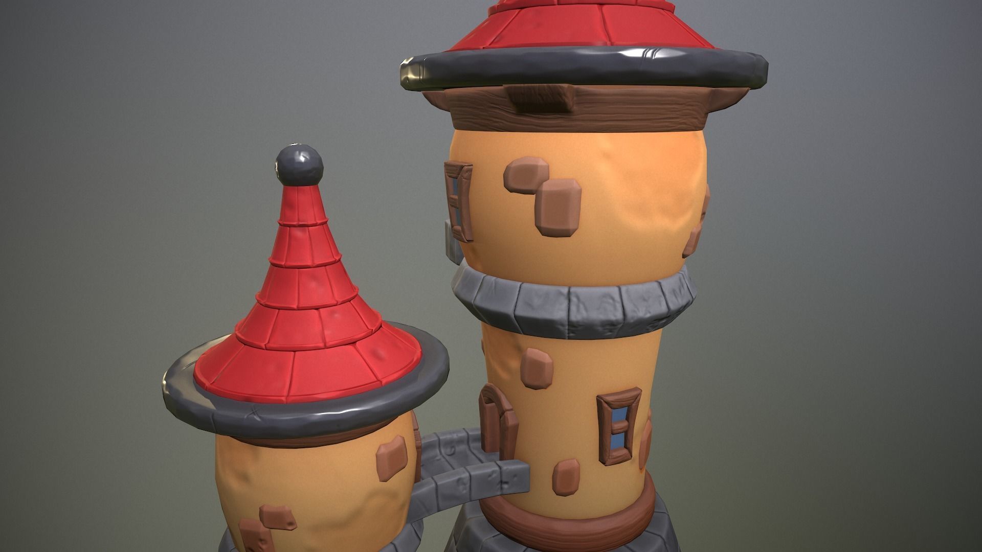 3D model Stylized magic tower VR / AR / low-poly | CGTrader
