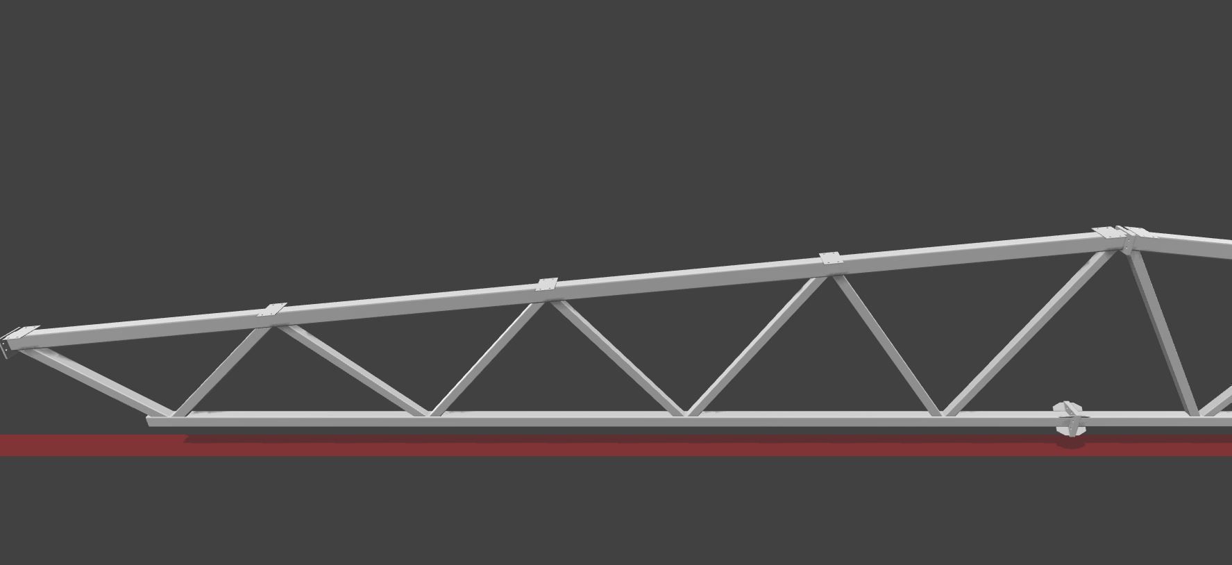 3D model Steel Frame Structure Construction -Truss VR / AR / low-poly ...