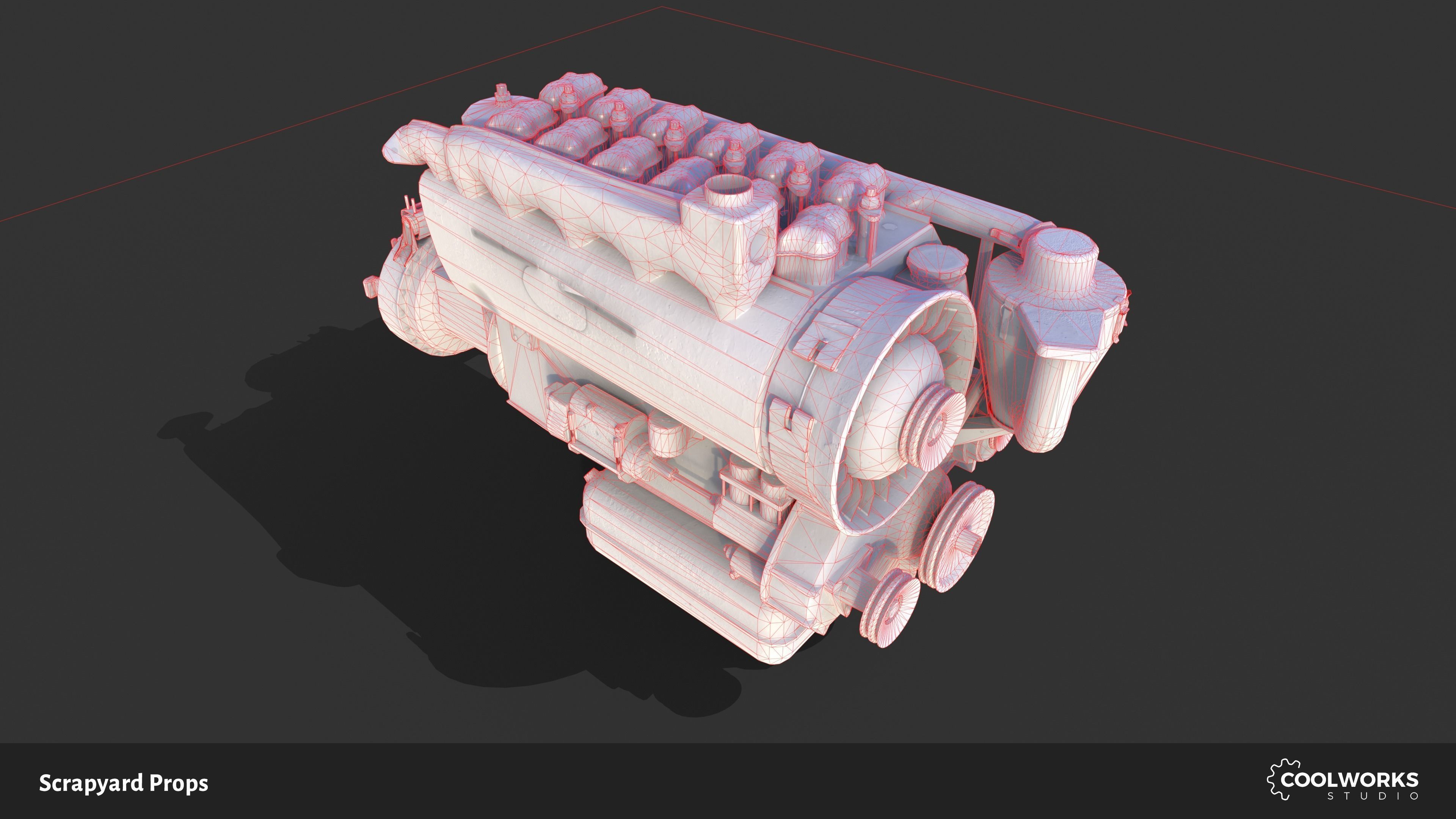 3D model Scrapyard Props VR / AR / low-poly | CGTrader