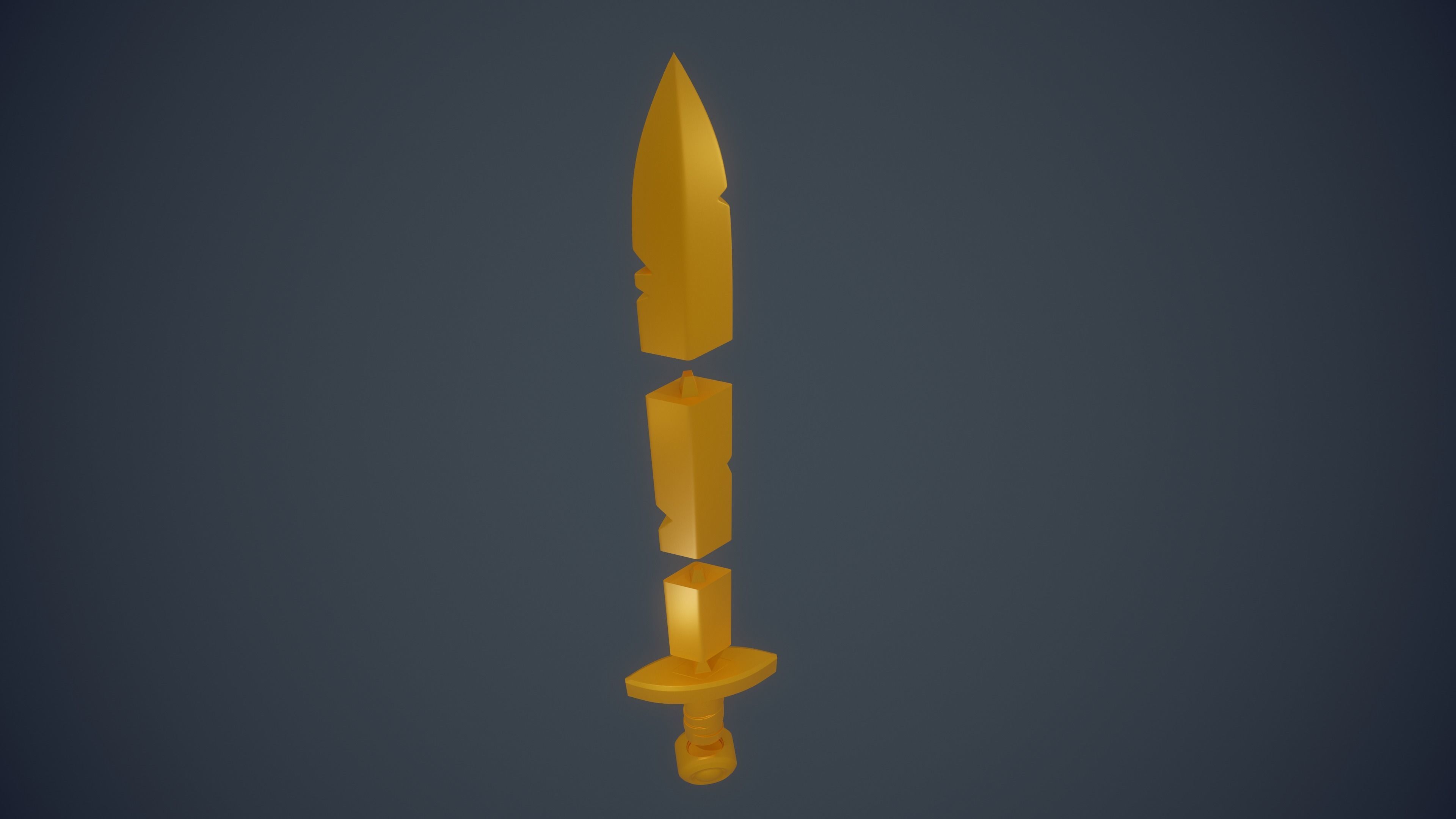 Finns Golden Blade 3D model 3D printable | CGTrader