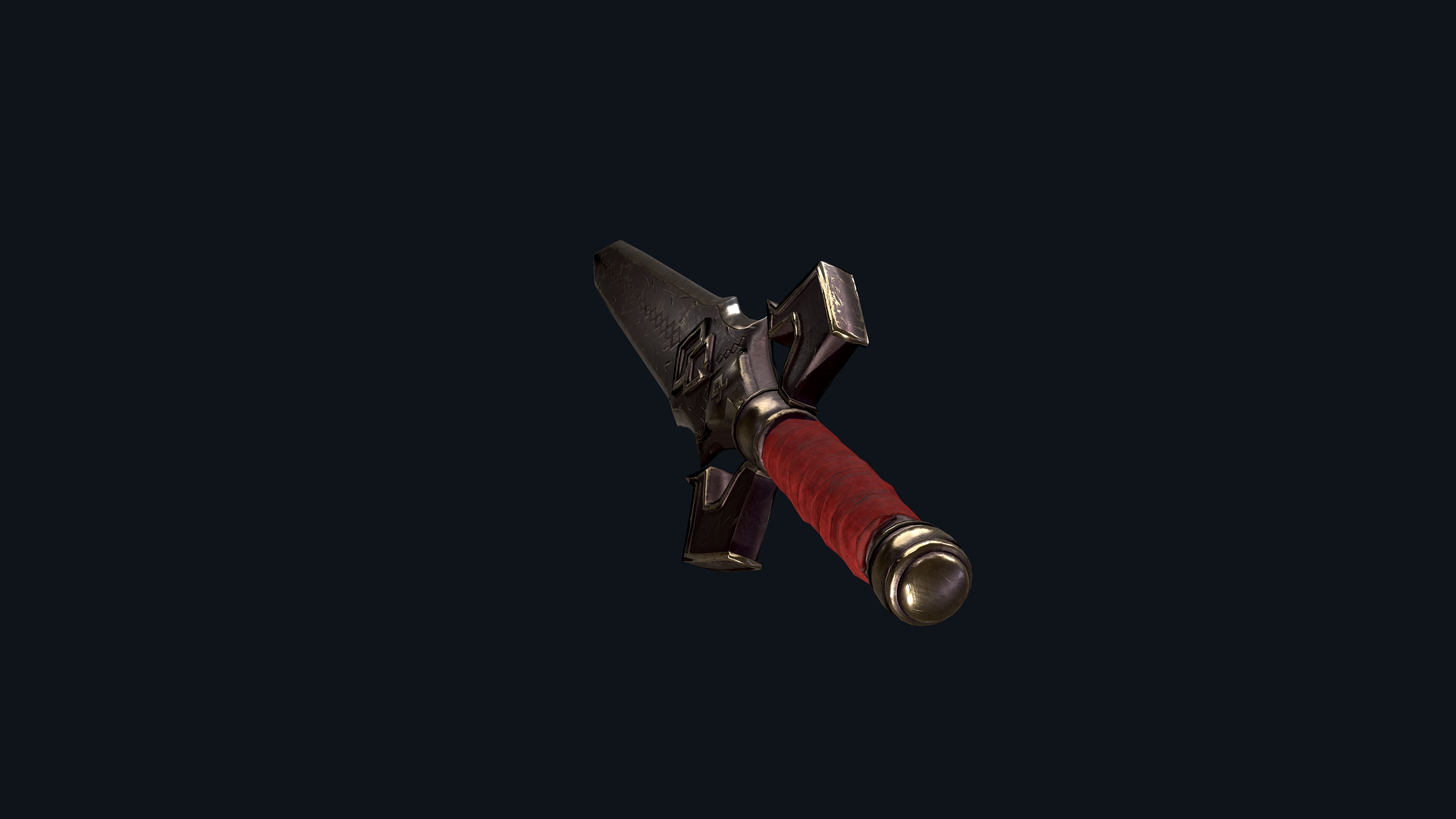 3D model Dwarf sword VR / AR / low-poly | CGTrader