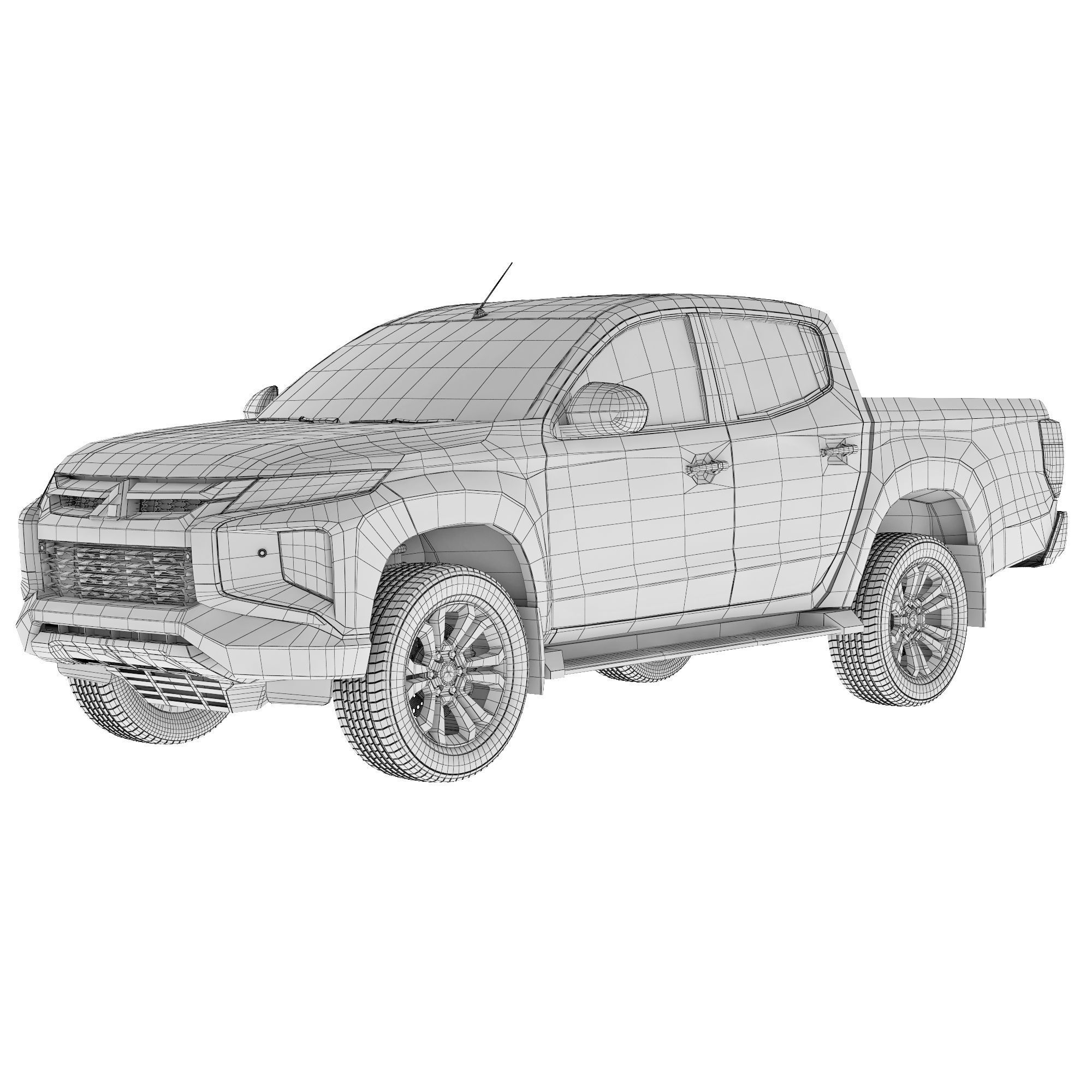 Mitsubishi L200 Triton 2021 3D model | CGTrader