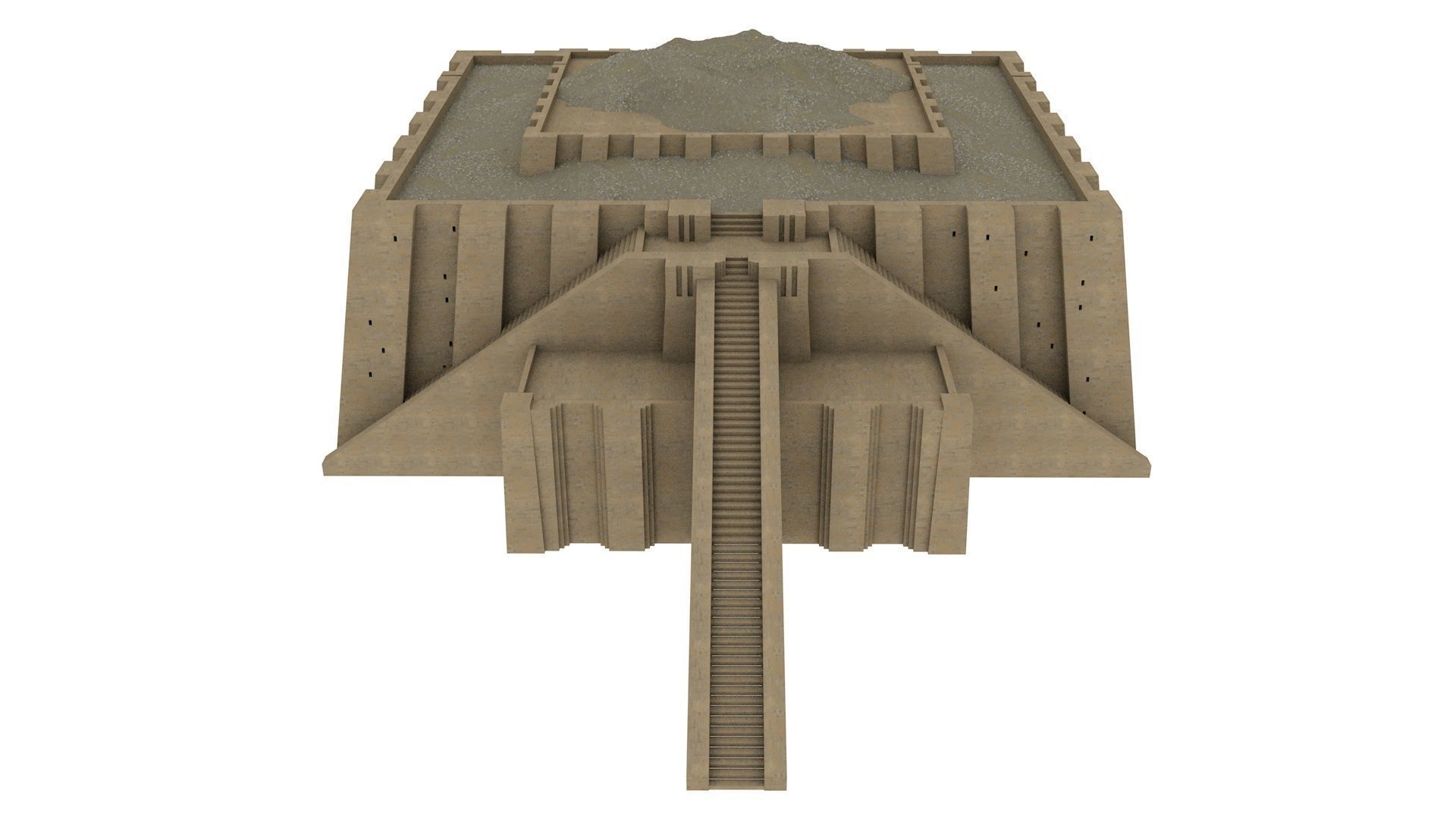 Ziggurat Ur of Iraq 3D model | CGTrader