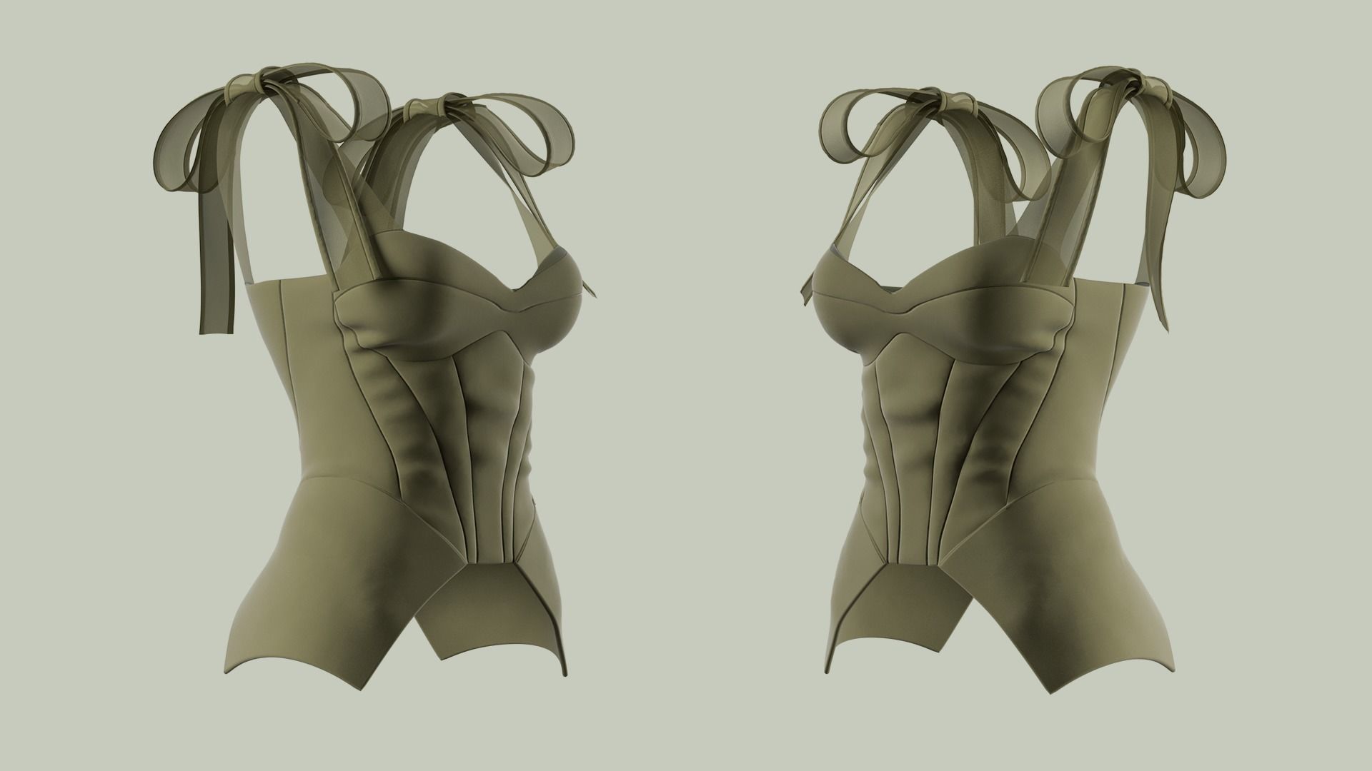 Female Corsets Marvelous Designer 3D model | CGTrader