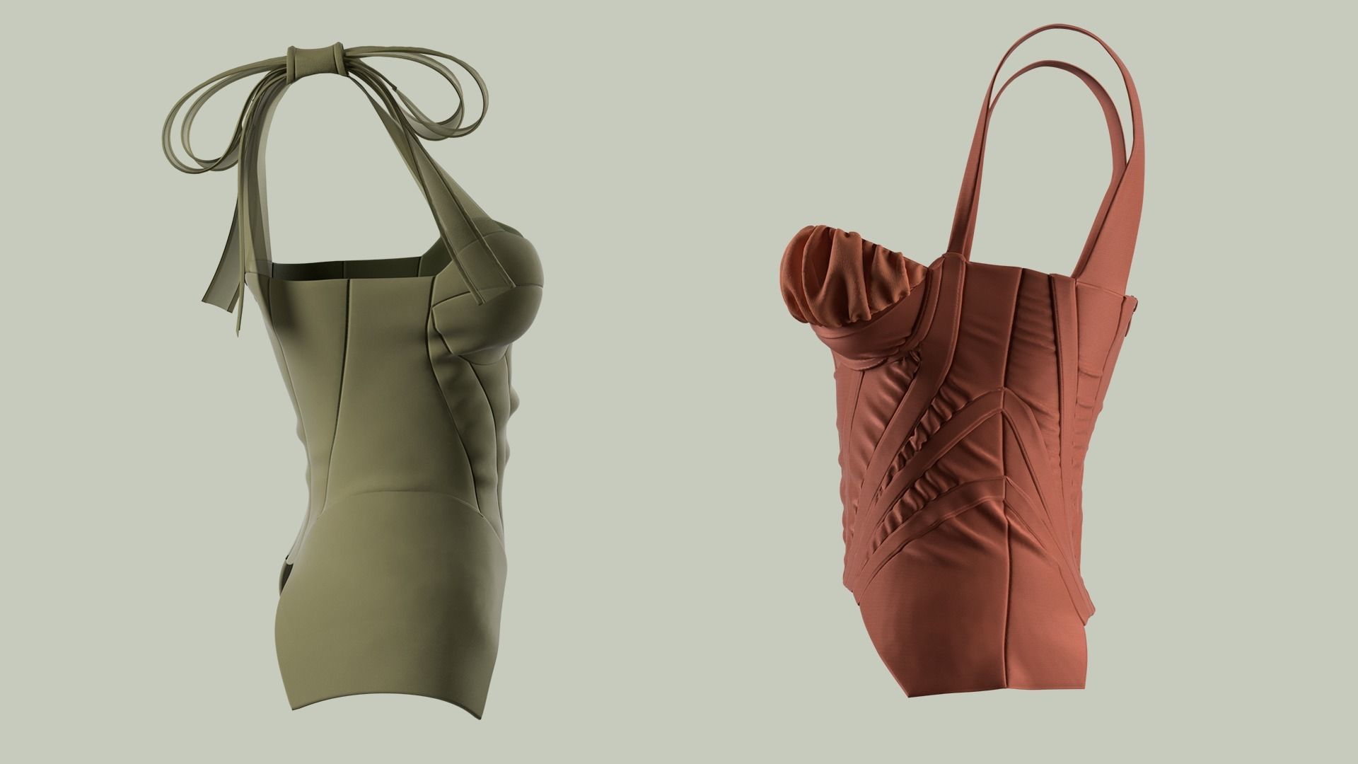 Female Corsets Marvelous Designer 3D model | CGTrader