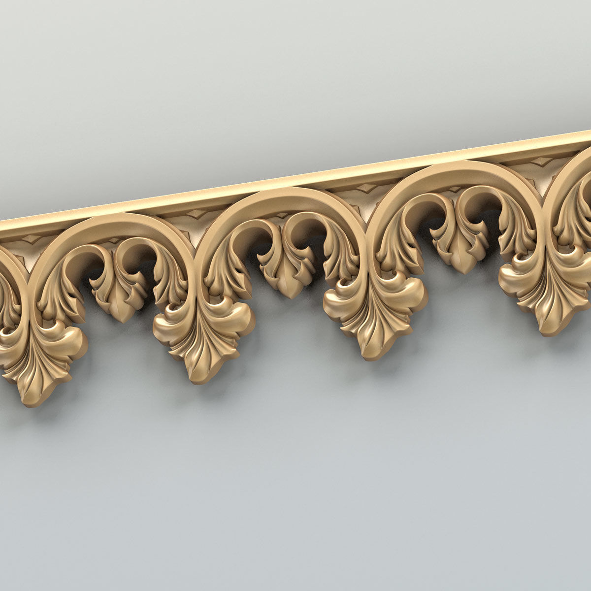 Molding 052 Gothic 3D model | CGTrader