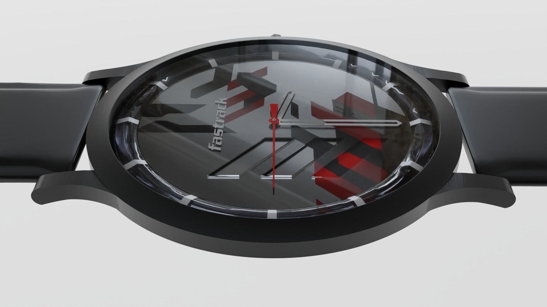 Fastrack analog watch free 3D model rigged | CGTrader