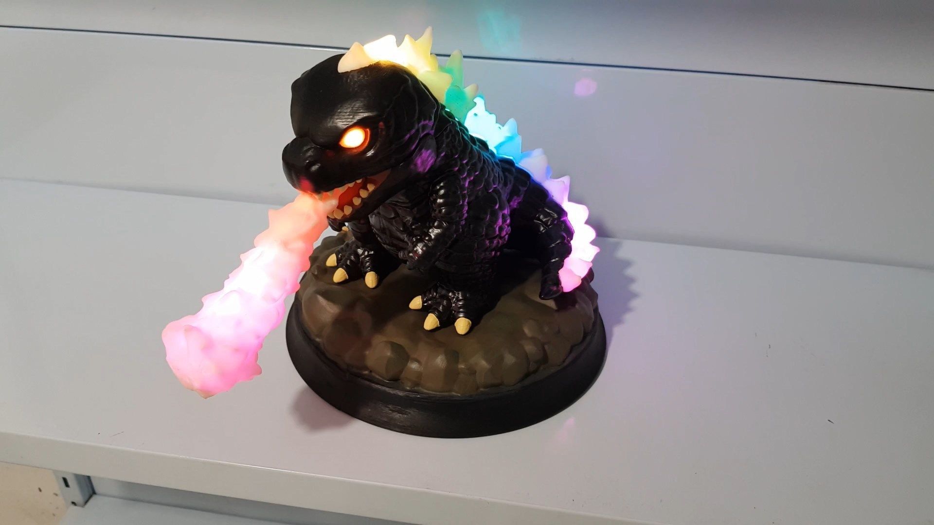 GODZILLA LIGHT FIXTURE 3D model 3D printable | CGTrader