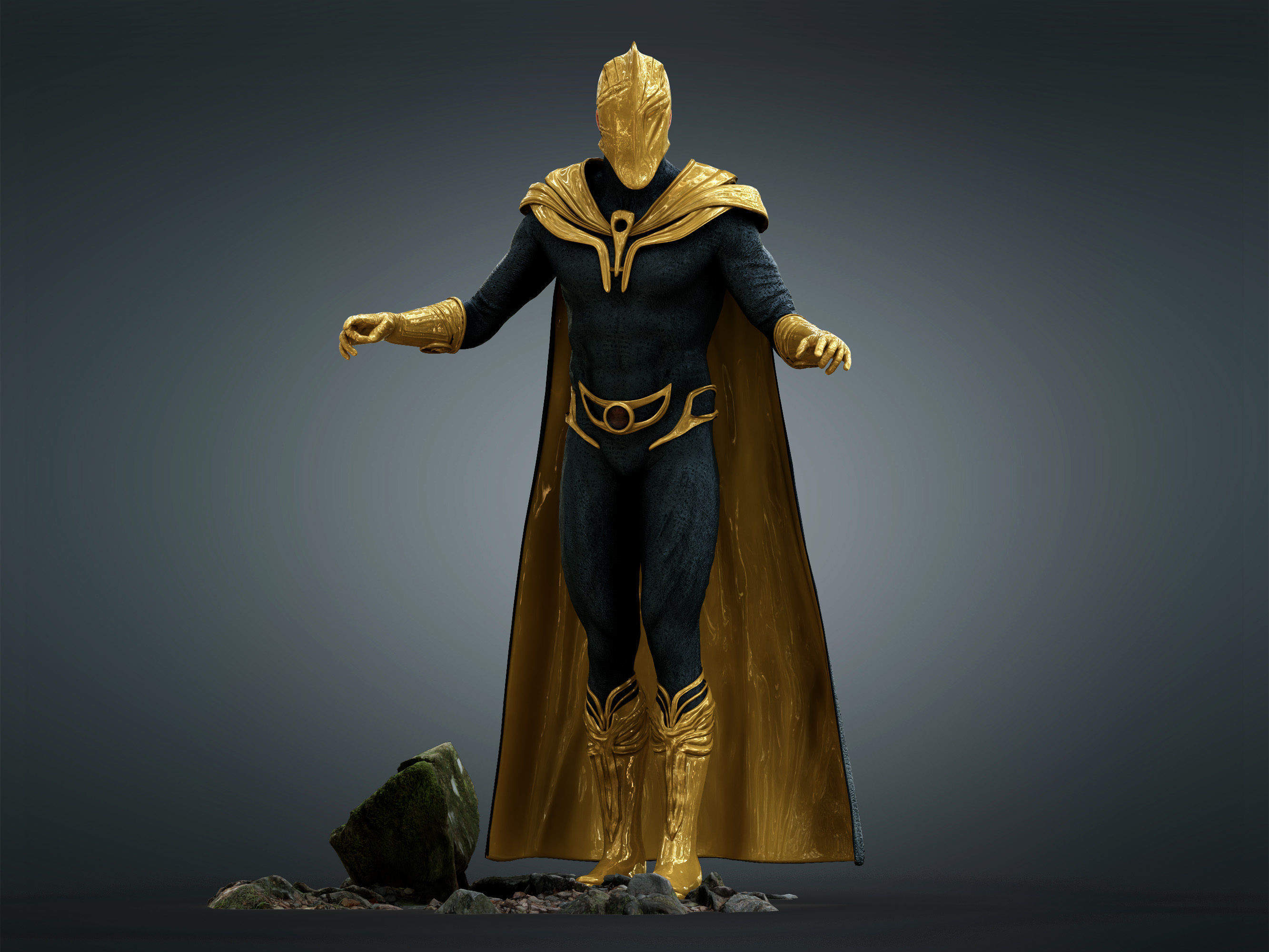 3D model Doctor Fate VR / AR / low-poly rigged | CGTrader