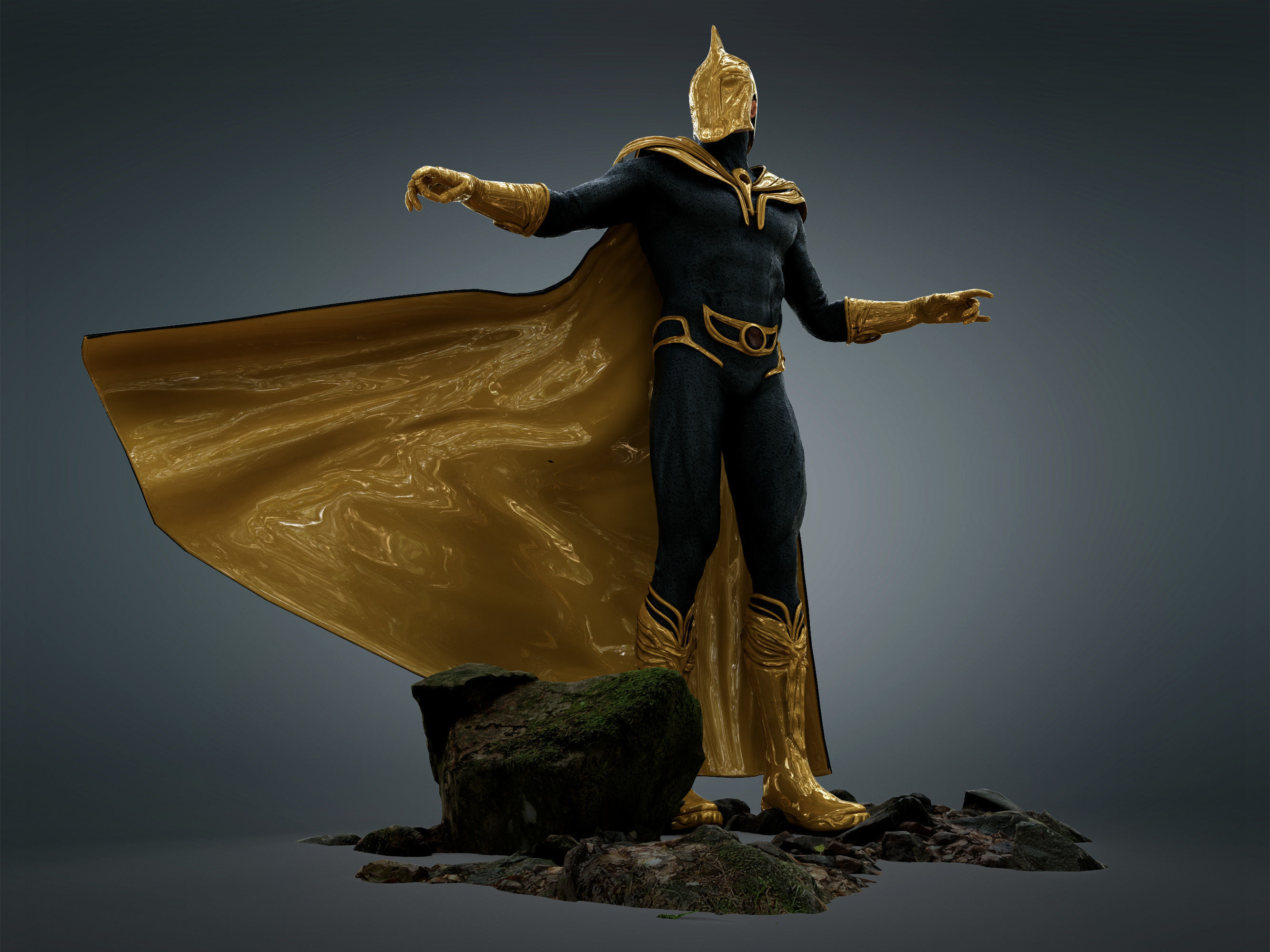 3D model Doctor Fate VR / AR / low-poly rigged | CGTrader